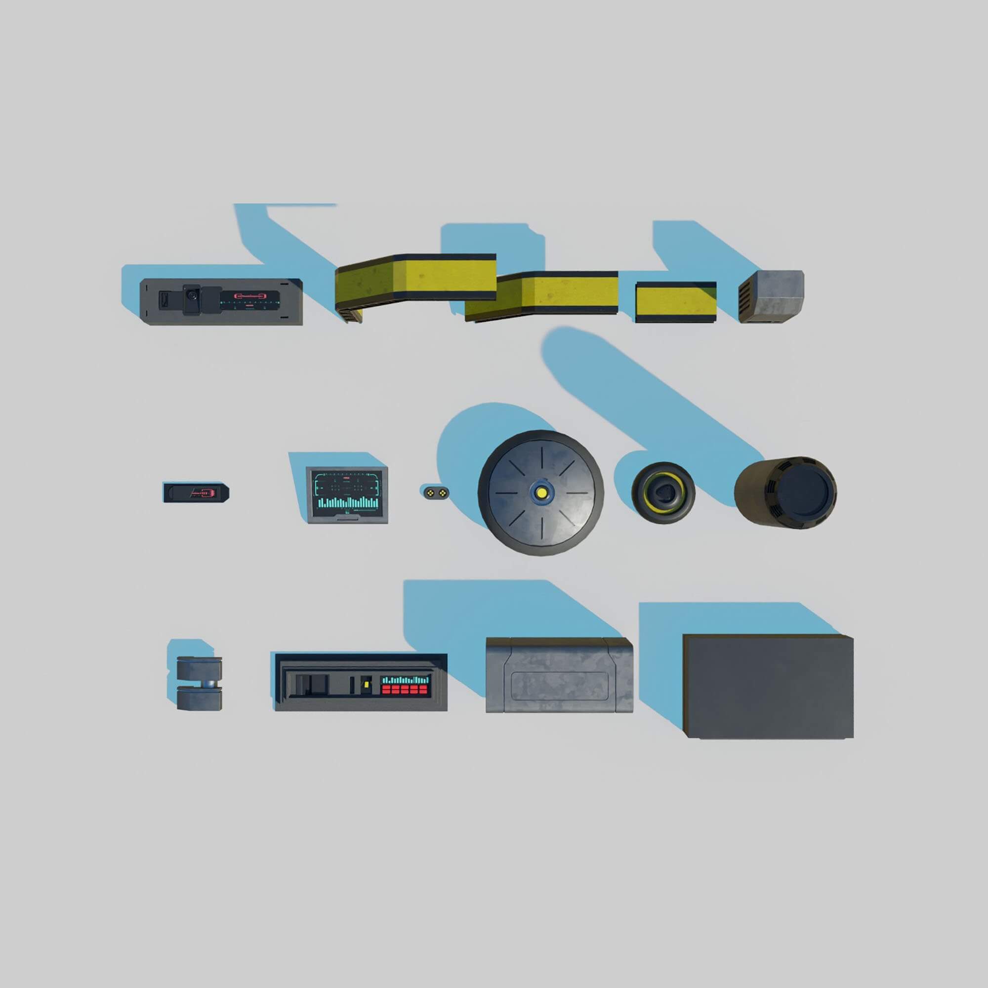 Cyberpunk Kitbash - 3D Model by kambur