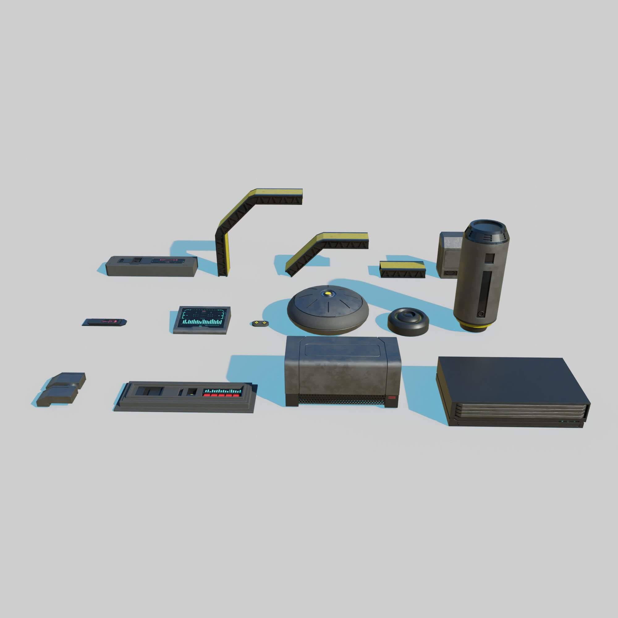 Cyberpunk Kitbash - 3D Model by kambur