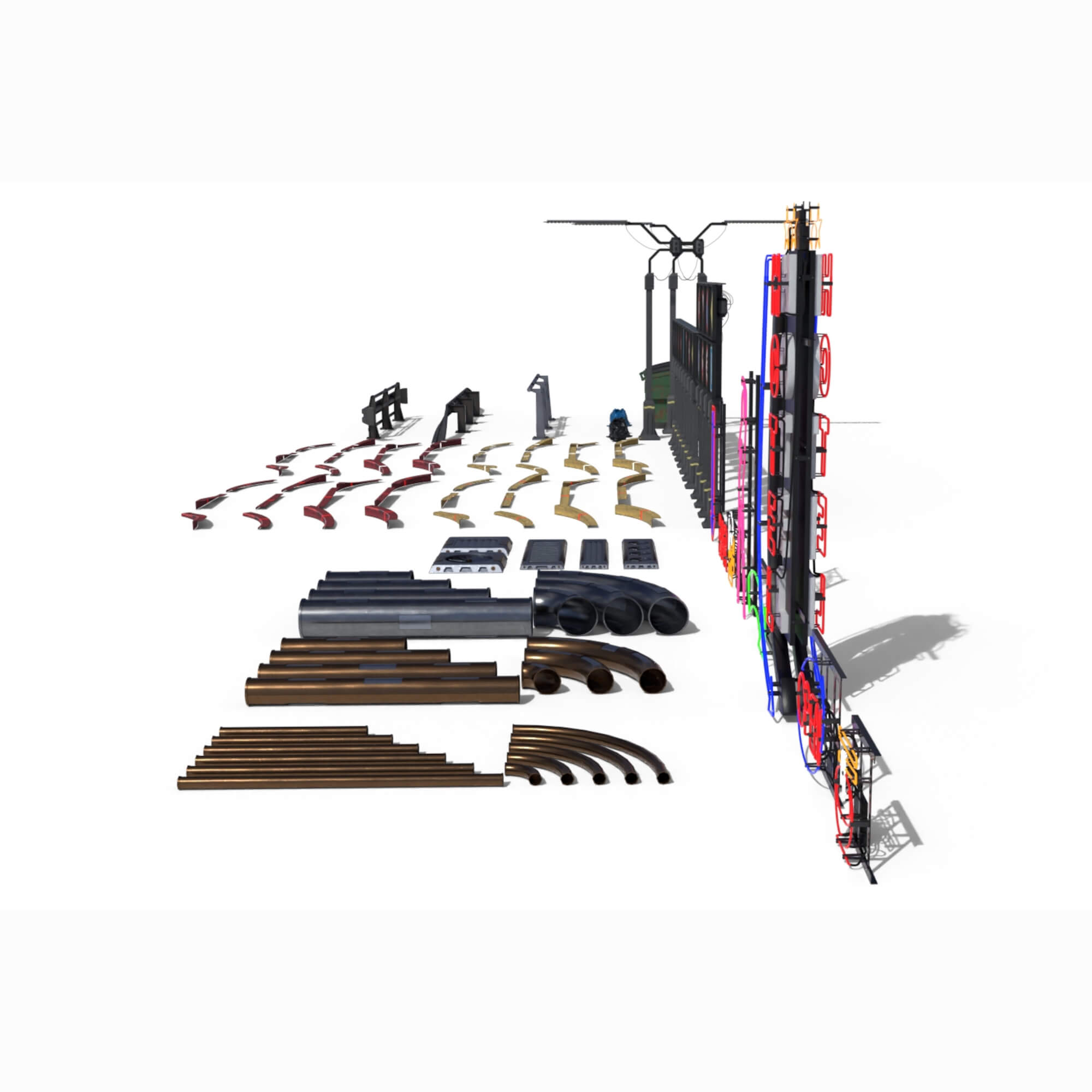 Cyberpunk Street Pack - 3D Model by kambur