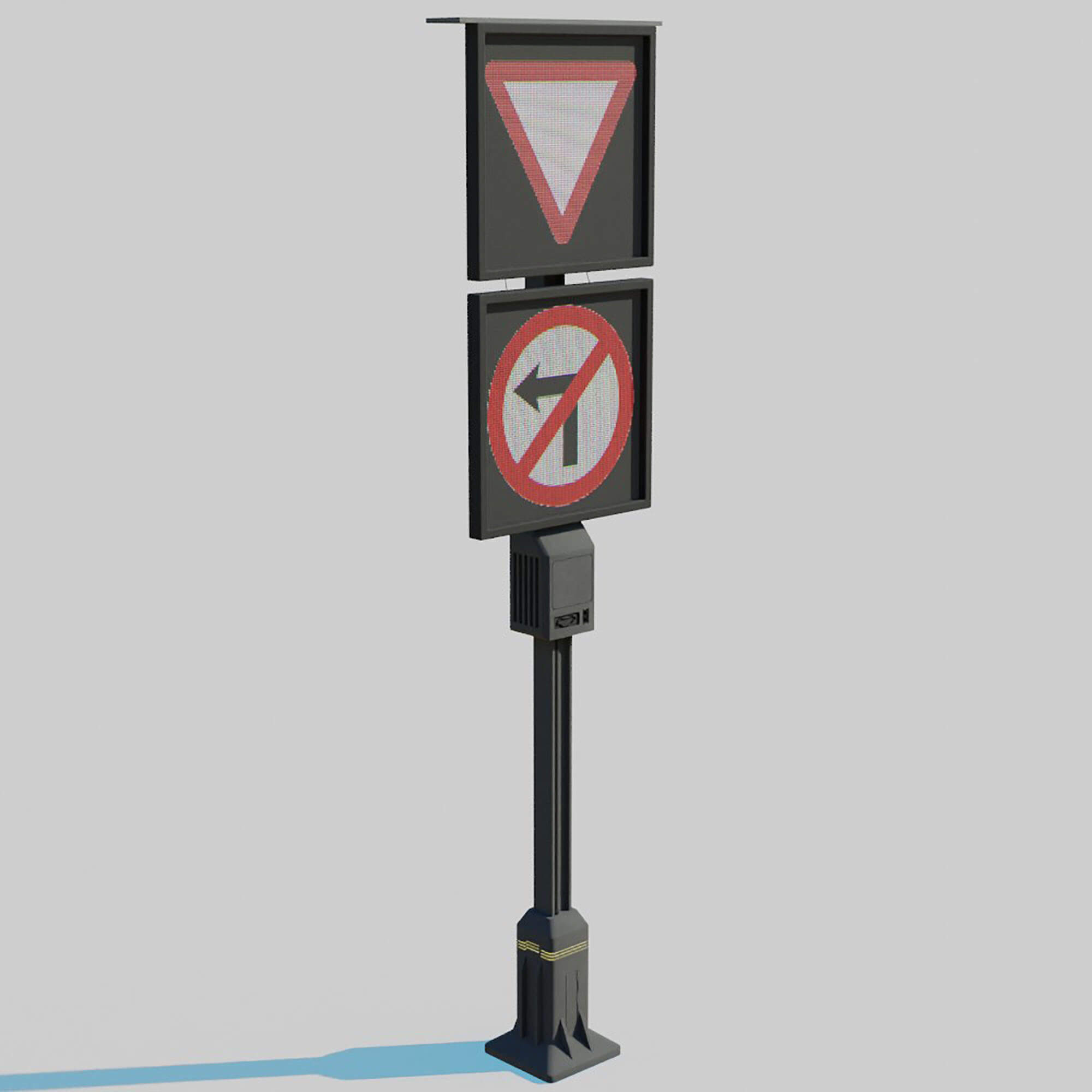 Cyberpunk Street Signs Double - 3D Model by kambur
