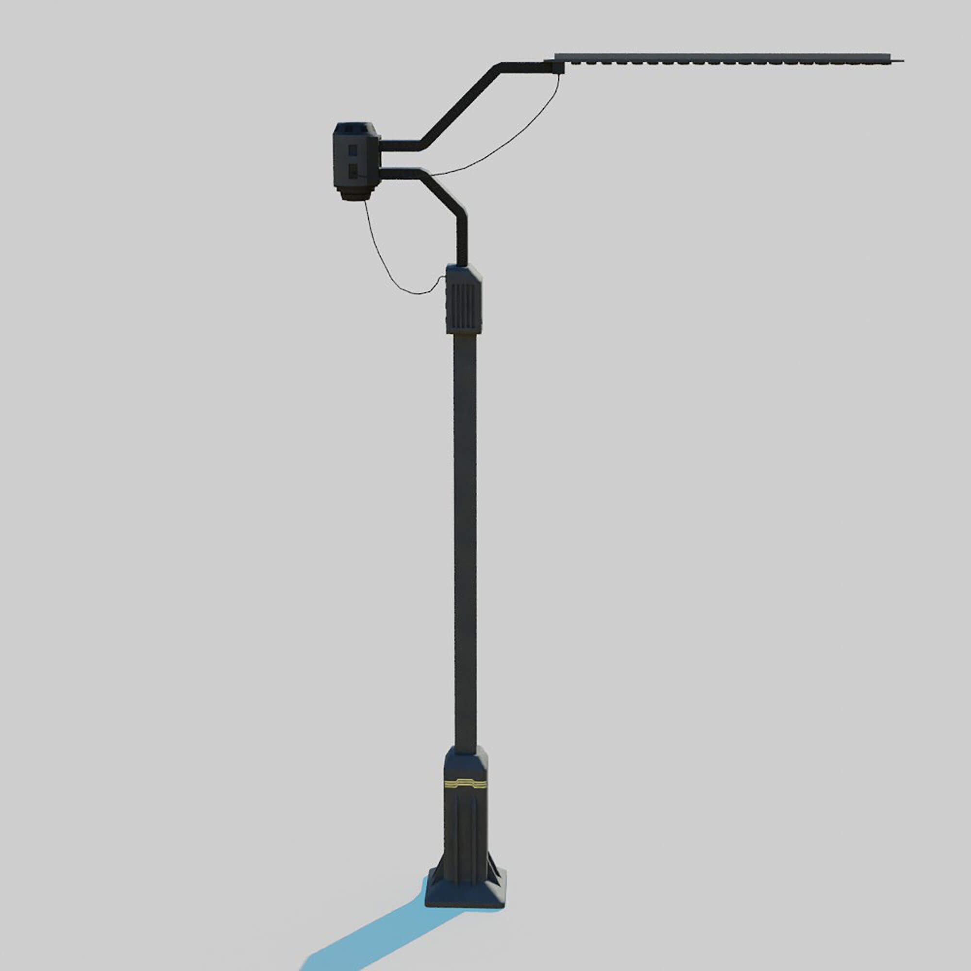 Cyberpunk Street Lamp - 3D Model by kambur