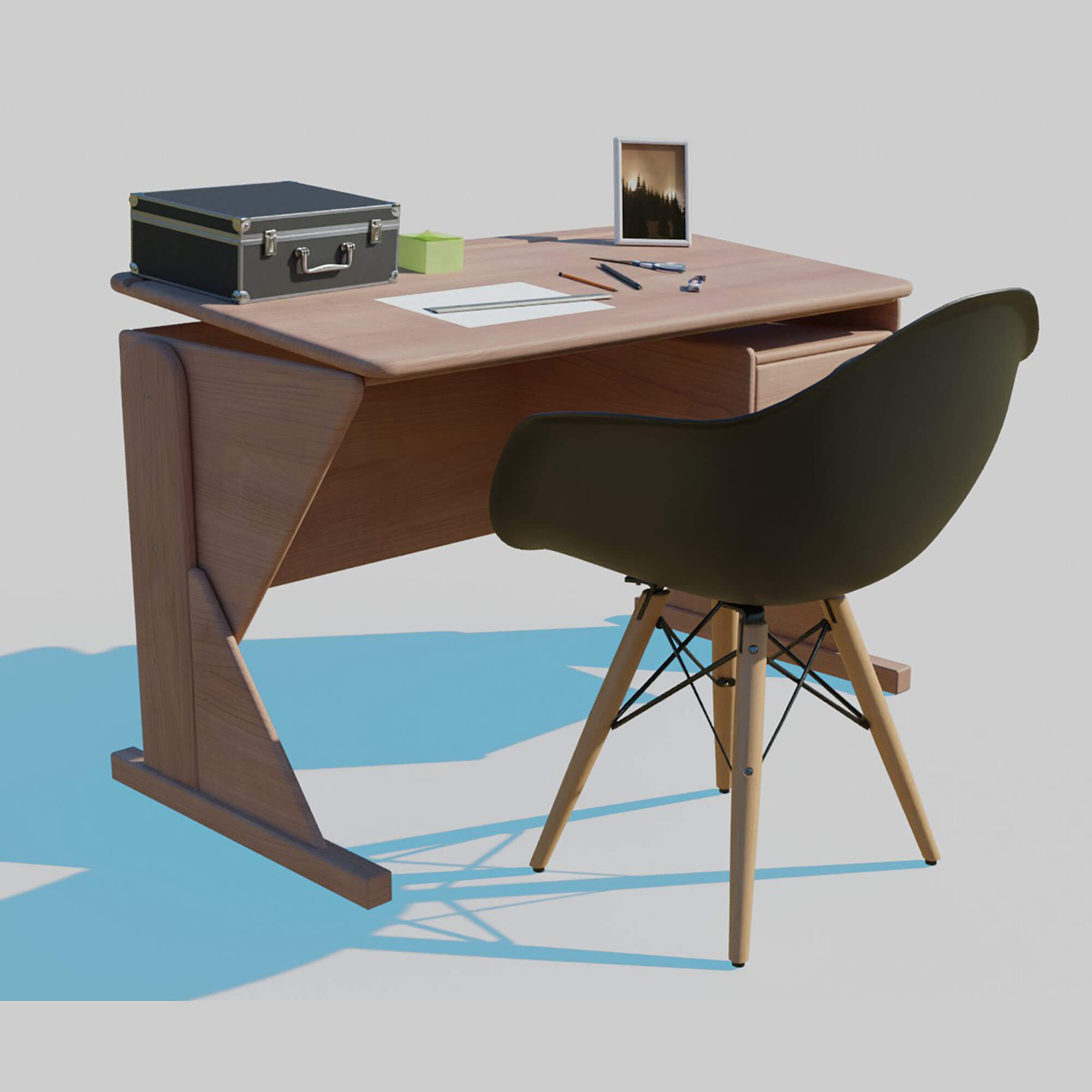 Drawing Workstation - 3D Model by kambur