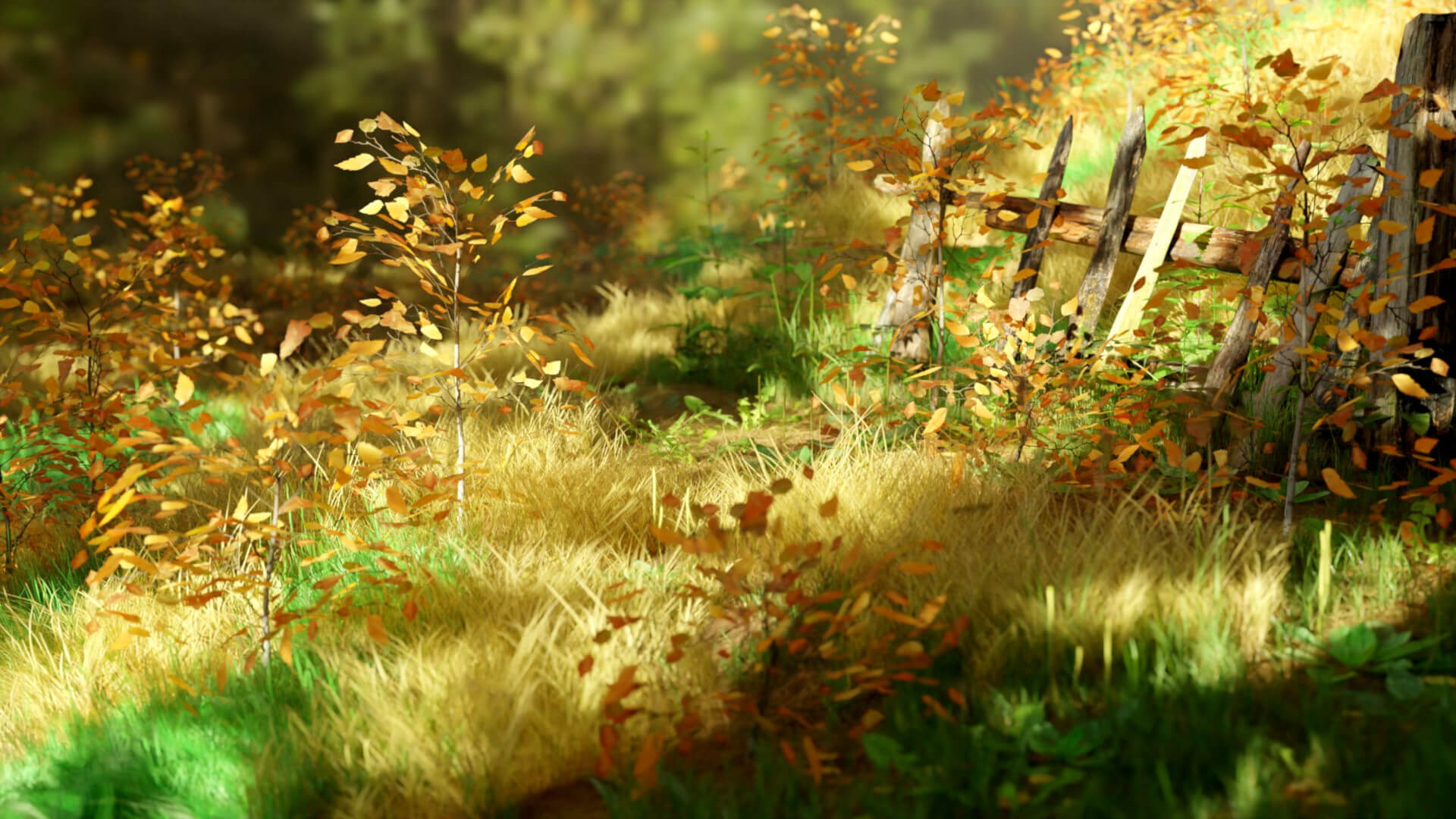 Overgrown Meadow 3D Render, Digital Art by kambur