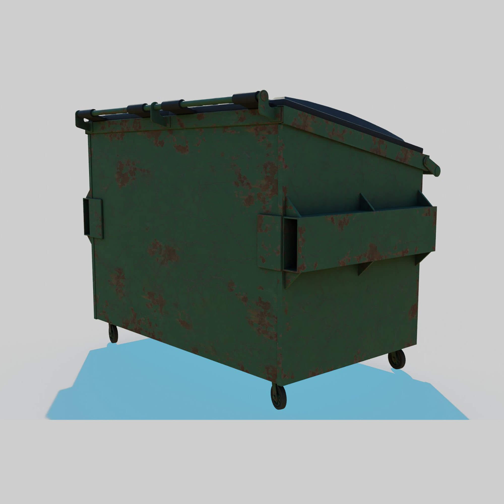 Garbage Dumpster - 3D Model by kambur