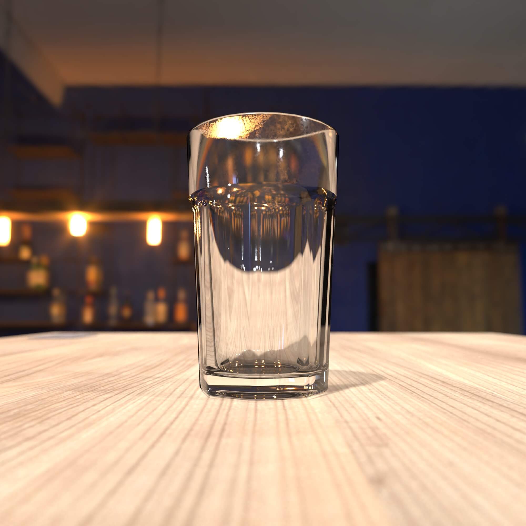 Glass Cup - 3D Model by kambur