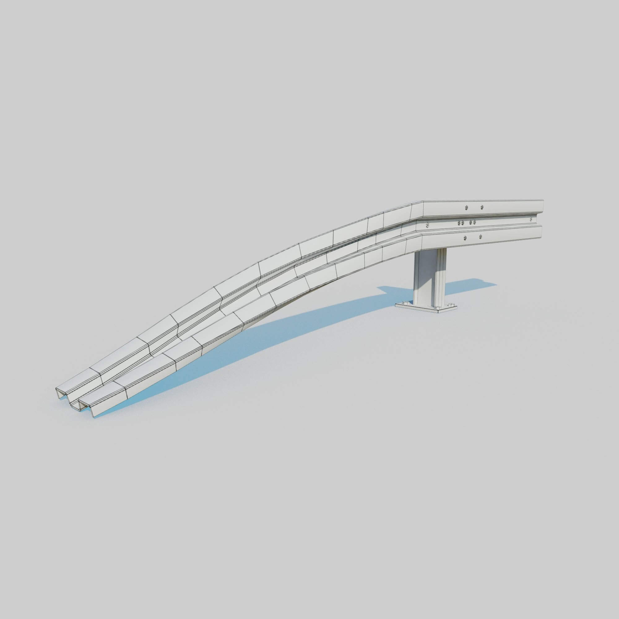 Guard Rail - 3D Model by kambur