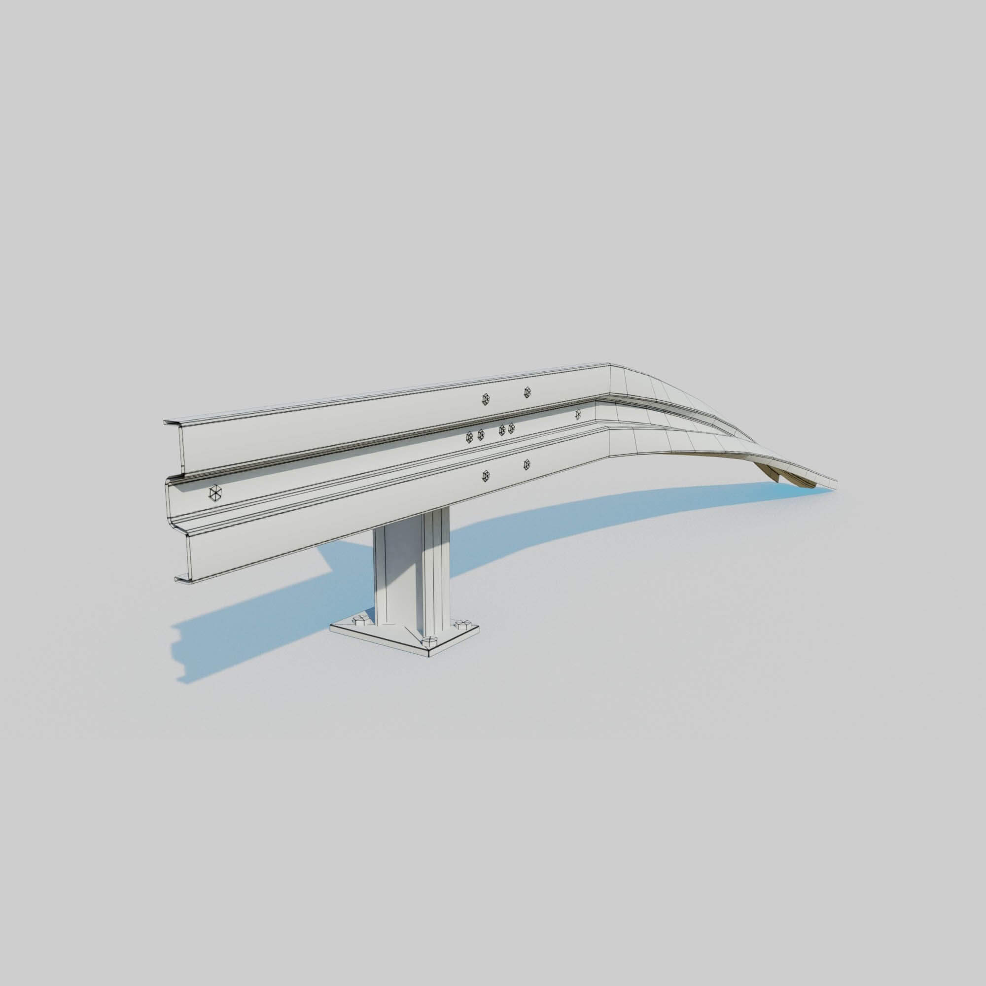 Guard Rail - 3D Model by kambur