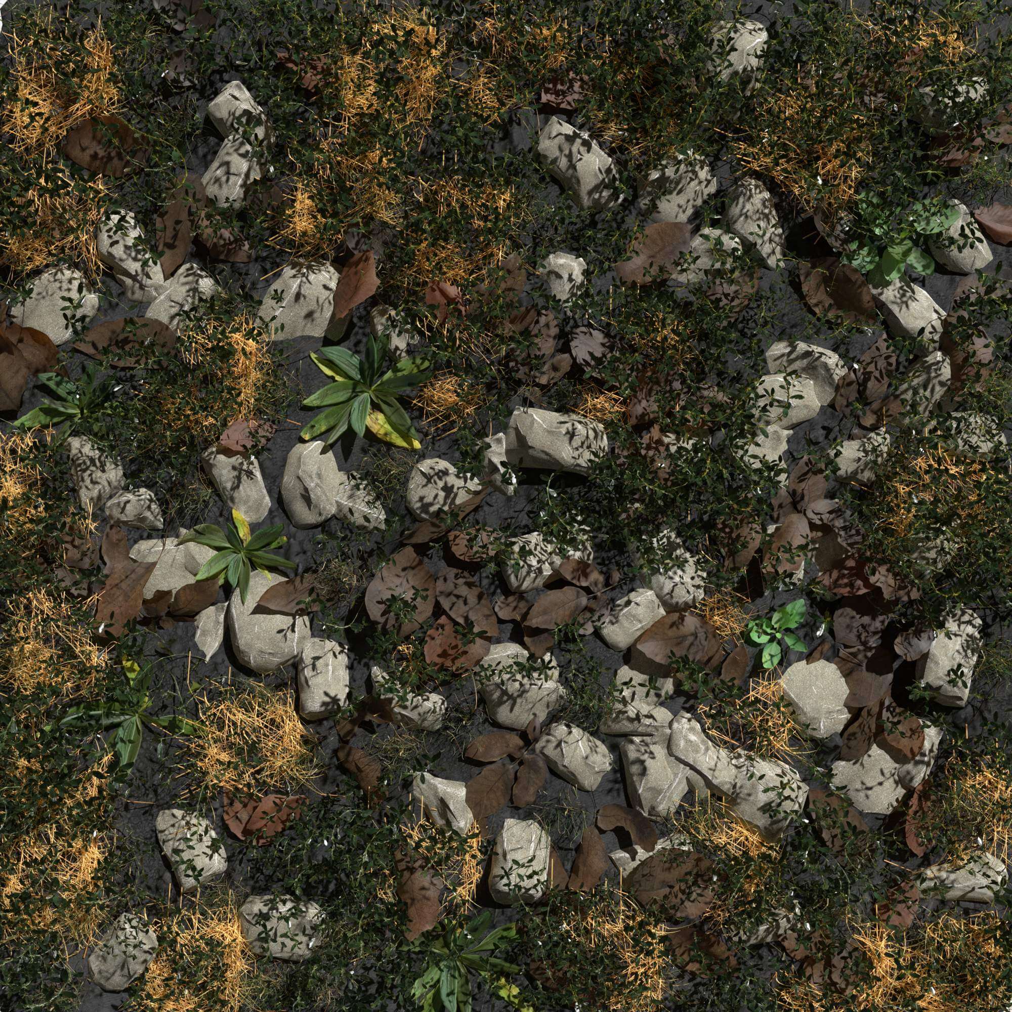 Knotweed Meadow Patch - 3D Model by kambur
