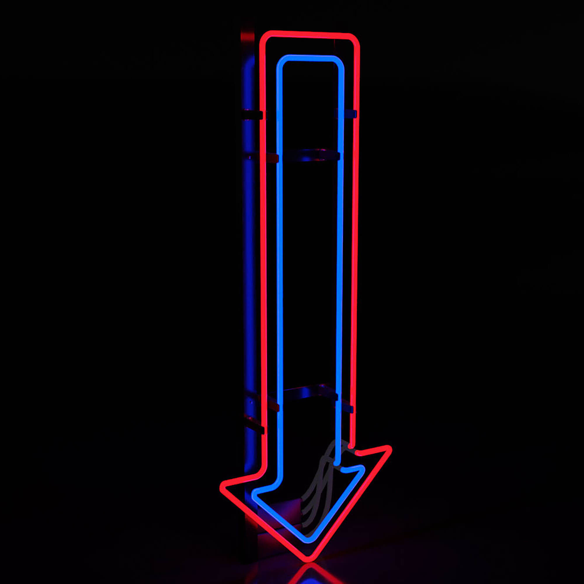 Neon Arrow Sign - 3D Model by kambur