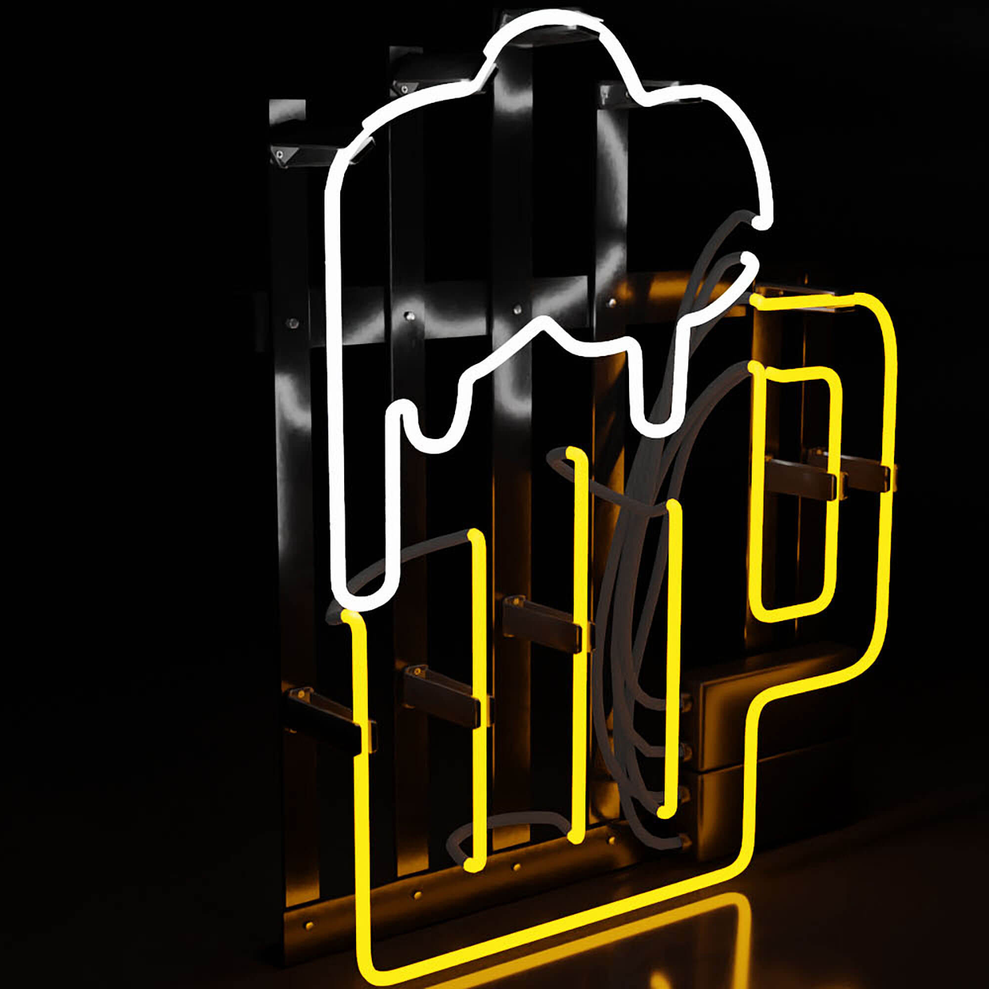 Neon Beer Sign - 3D Model by kambur