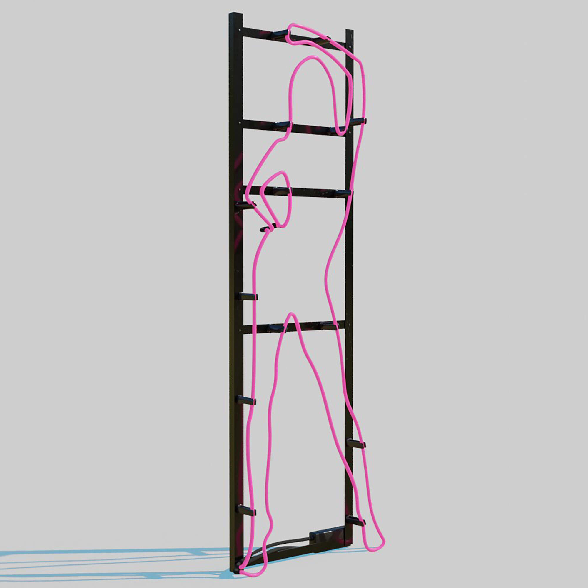 Neon Girl Sign 3d Model By Kambur