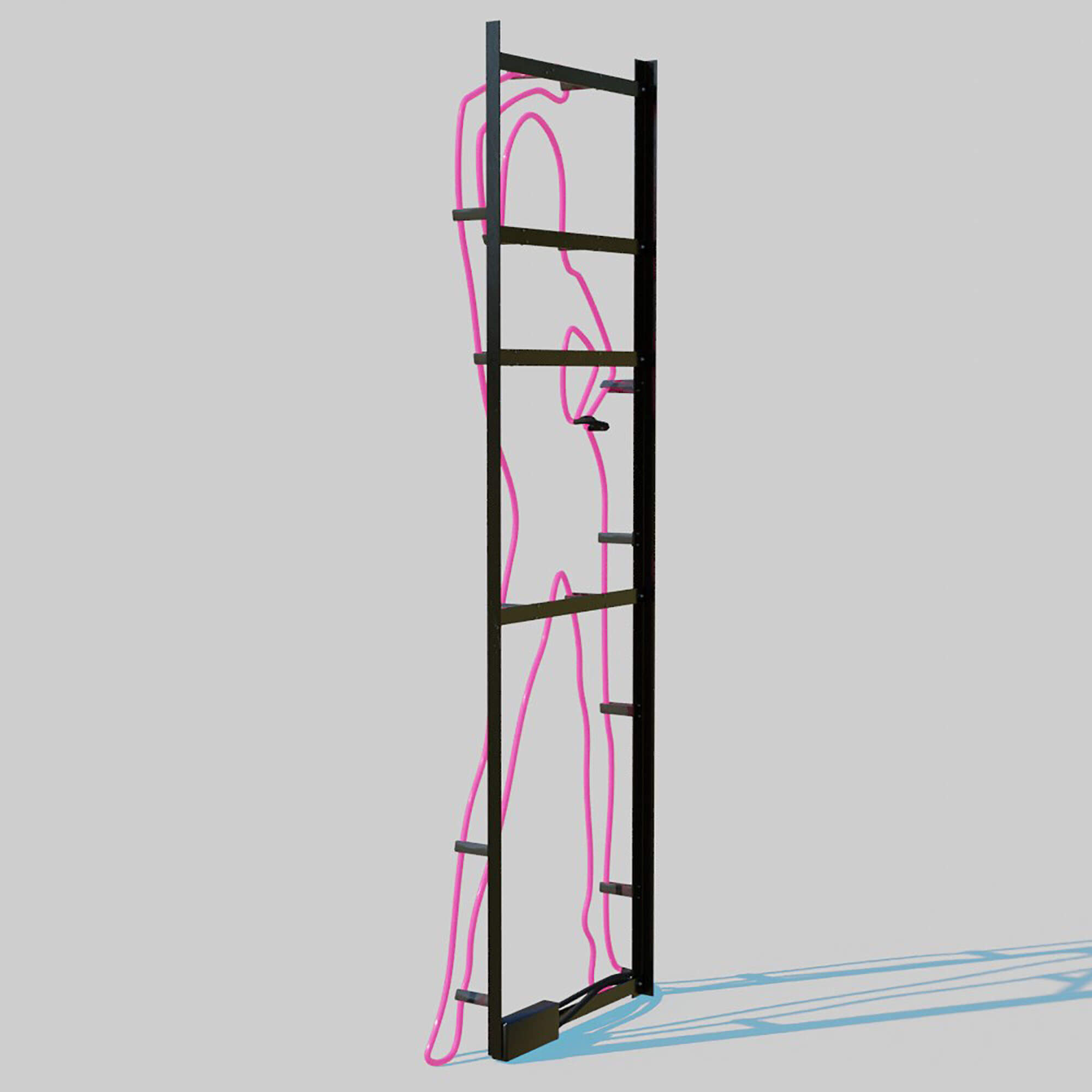 Neon Girl Sign 3d Model By Kambur