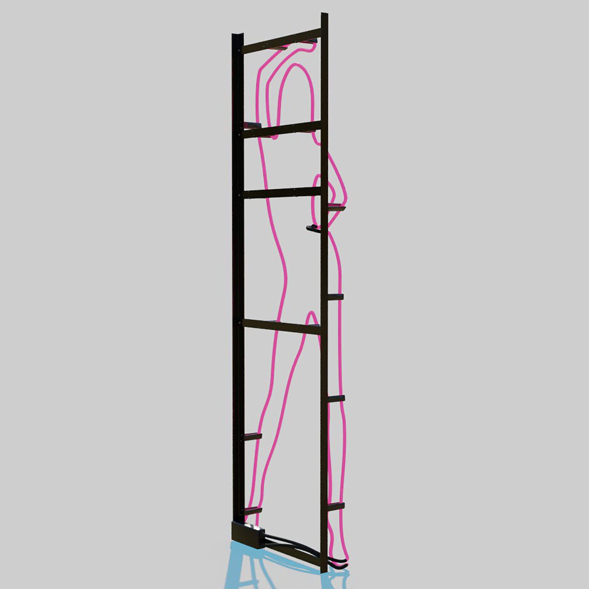 Neon Girl Sign 3d Model By Kambur