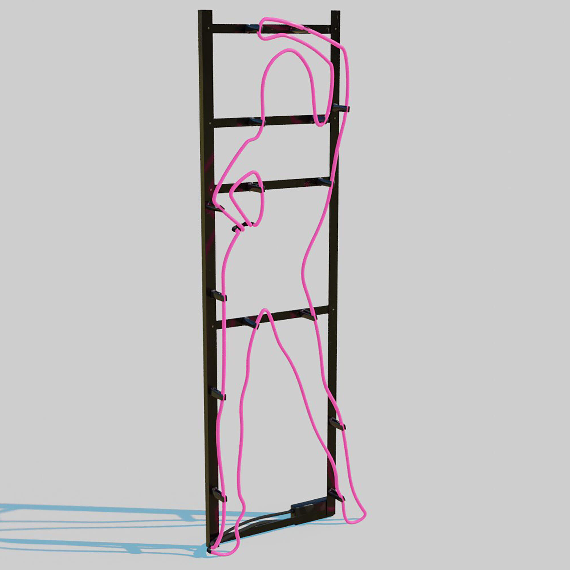 Neon Girl Sign 3d Model By Kambur
