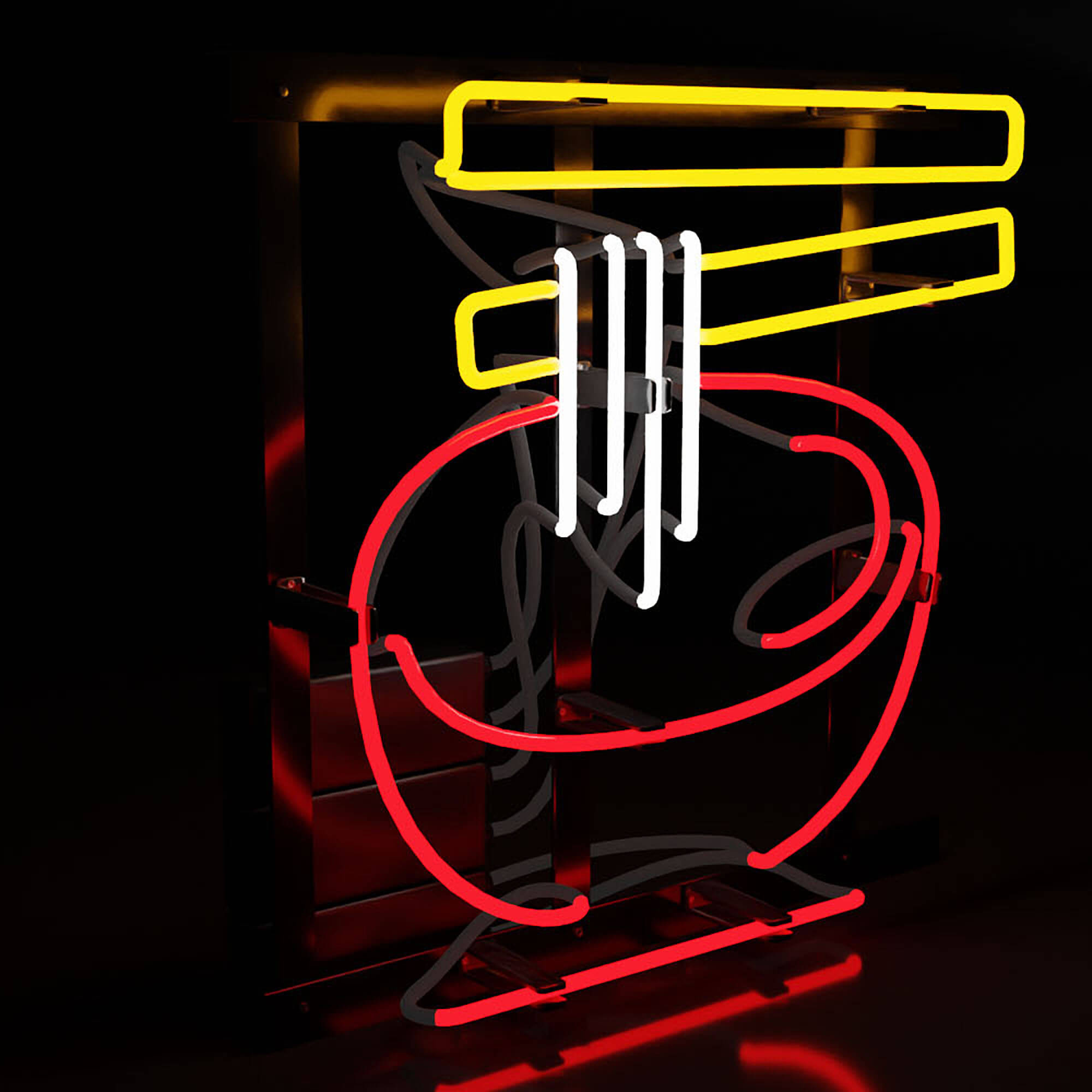 Neon Ramen Sign - 3D Model by kambur