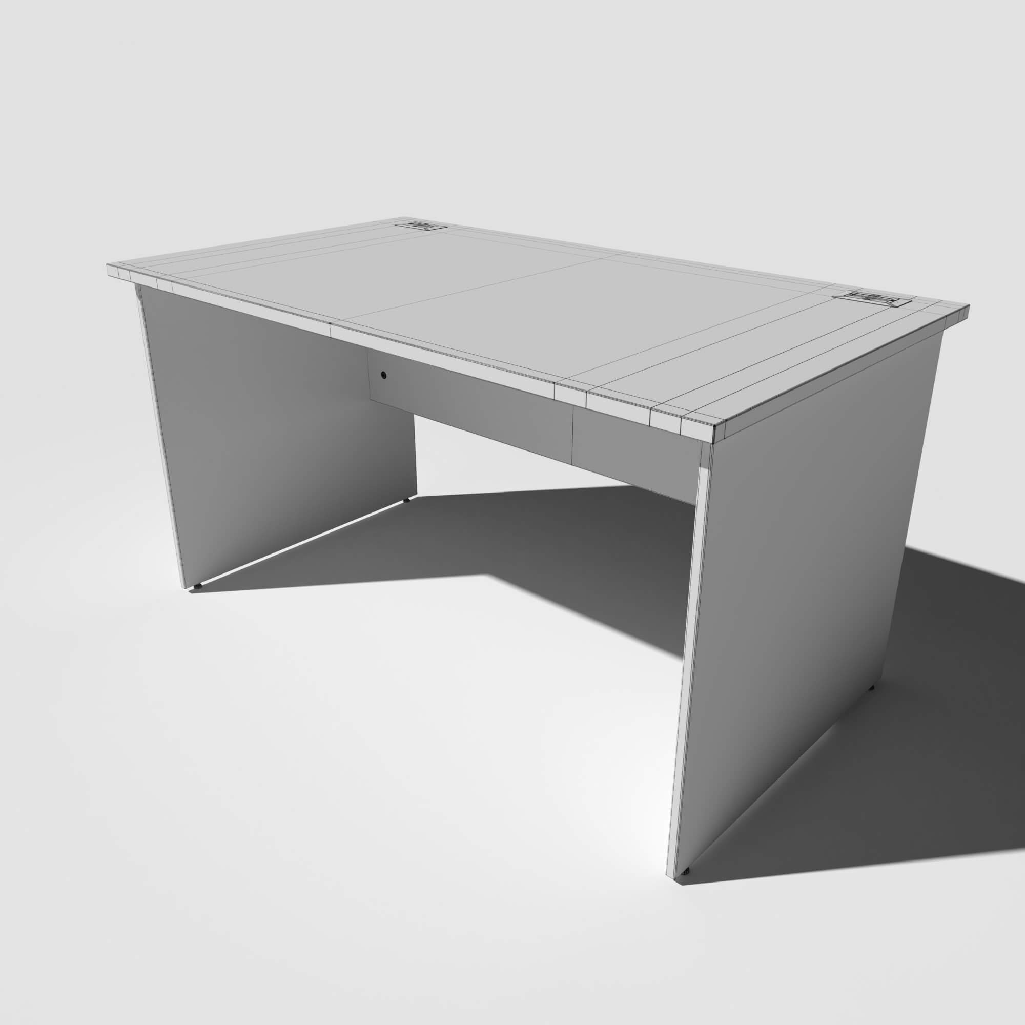 Office Desk Panel End - 3D Model by kambur