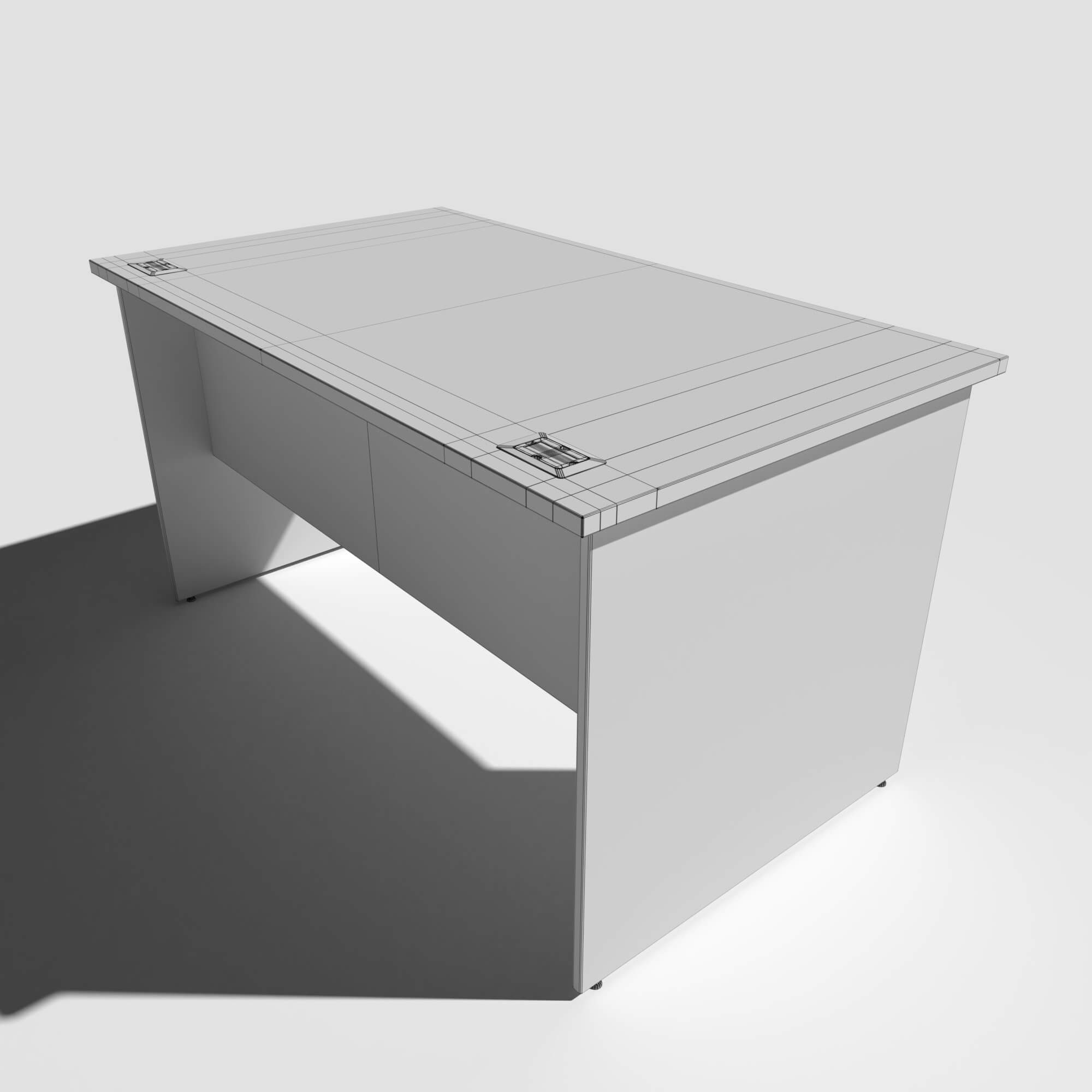 Office Desk Panel End - 3D Model by kambur