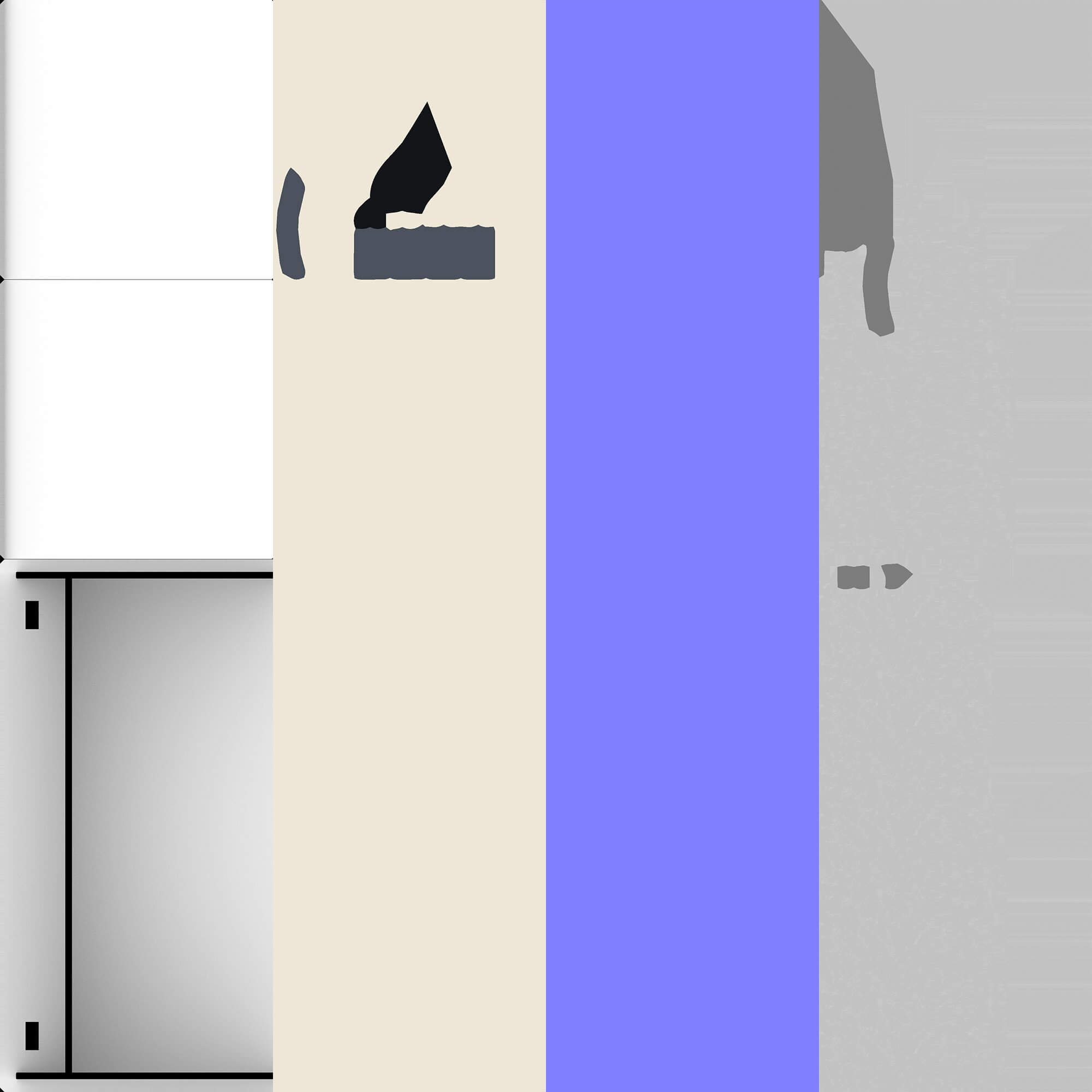 Office Desk Panel End - 3D Model by kambur