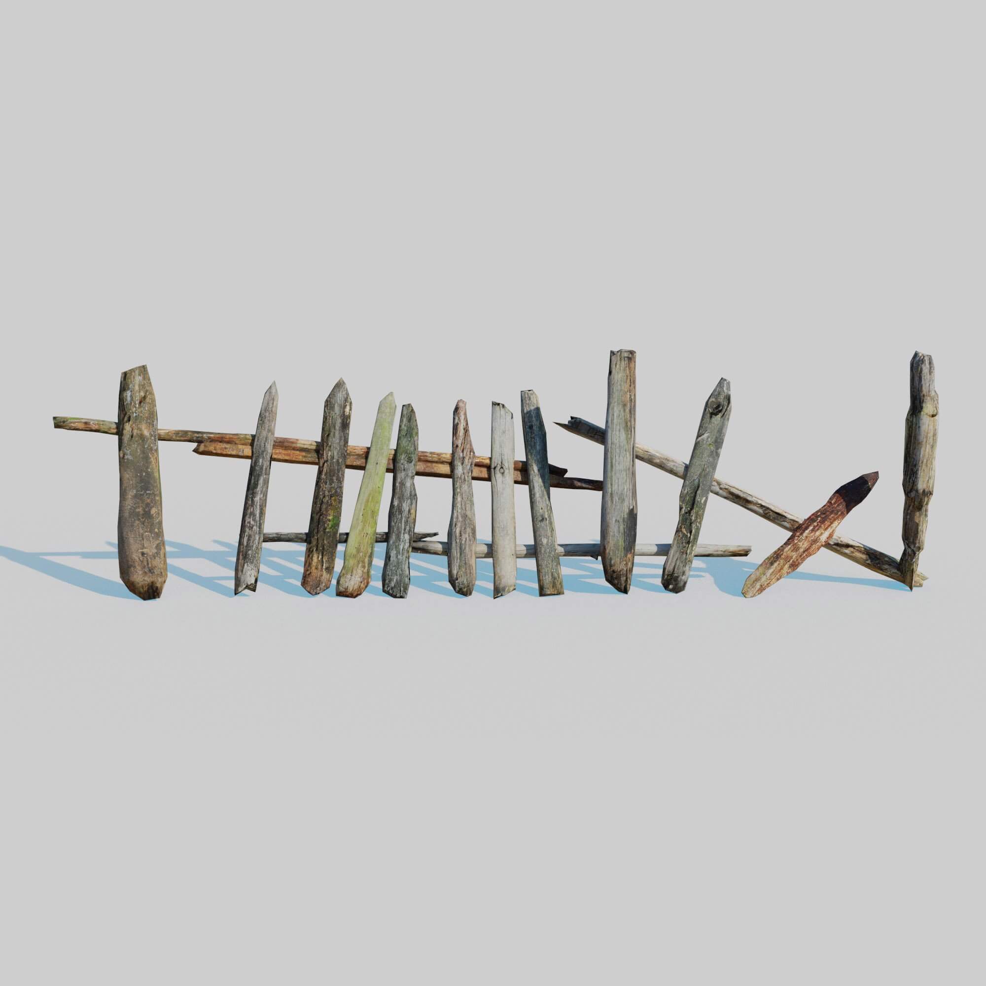 Old Fence - 3D Model by kambur