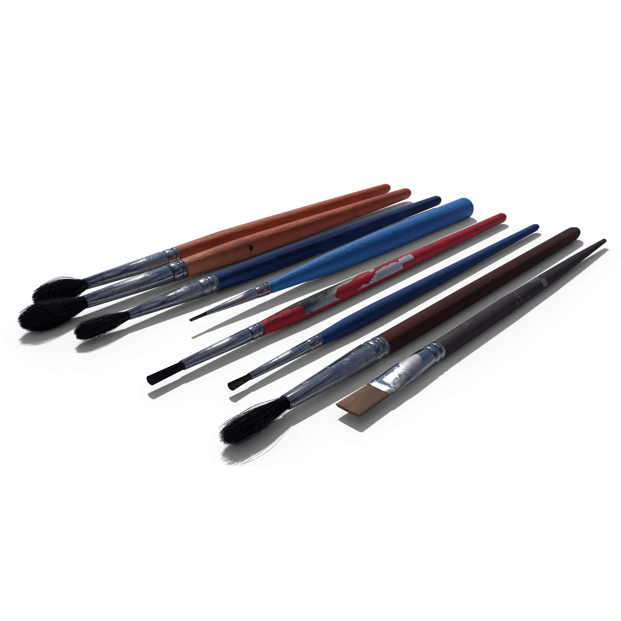 Paintbrush Pack - 3D Model by kambur