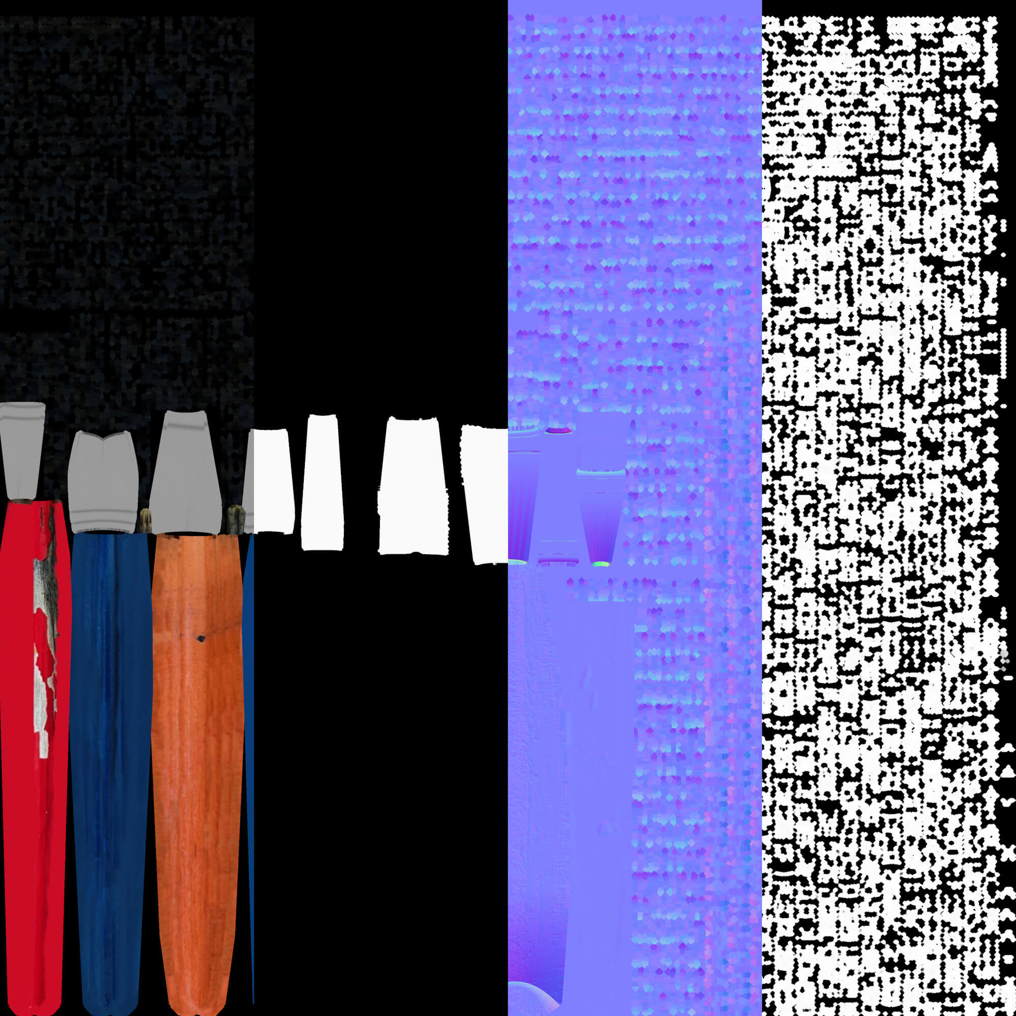 Paintbrush Pack - 3D Model by kambur