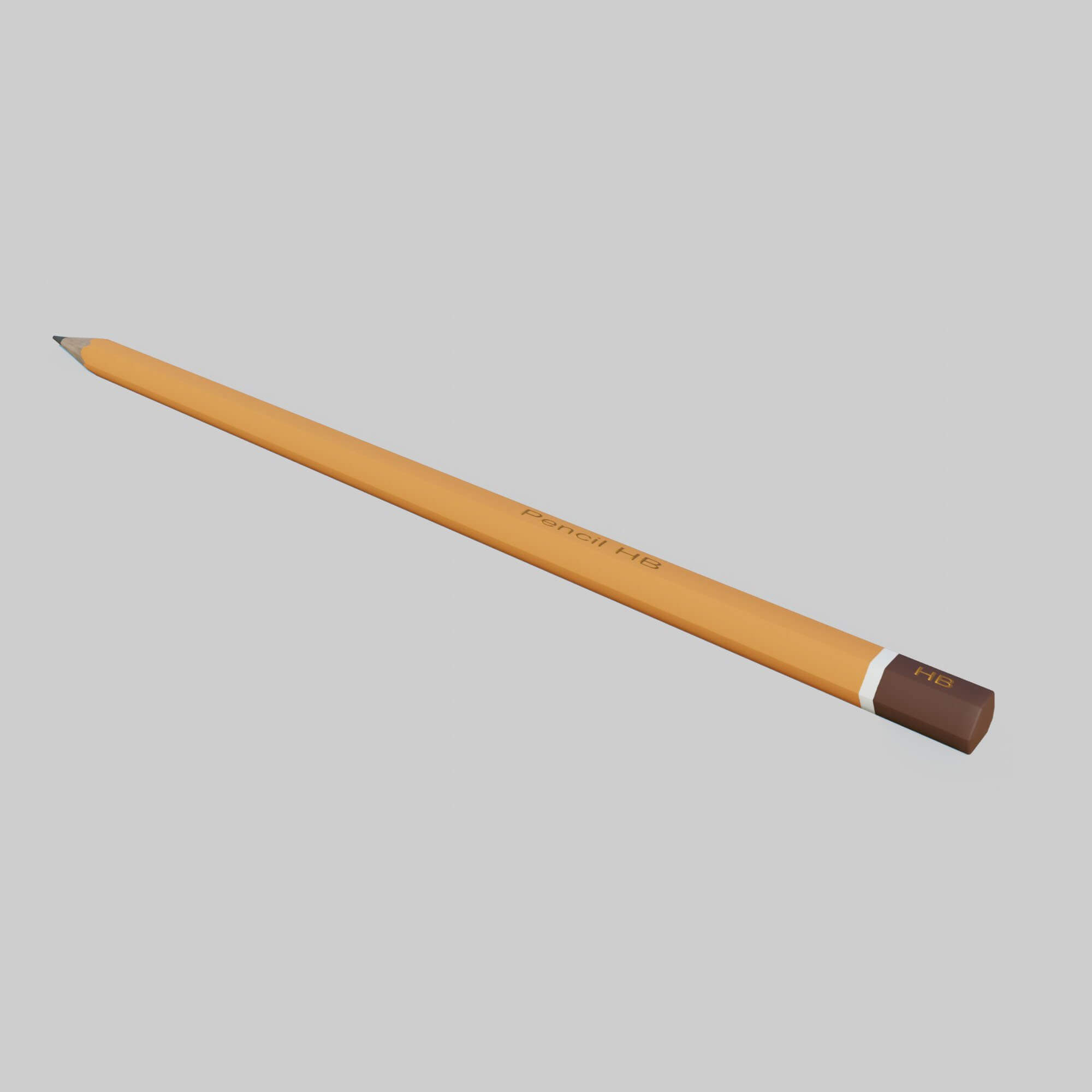 Pencil HB - 3D Model by kambur