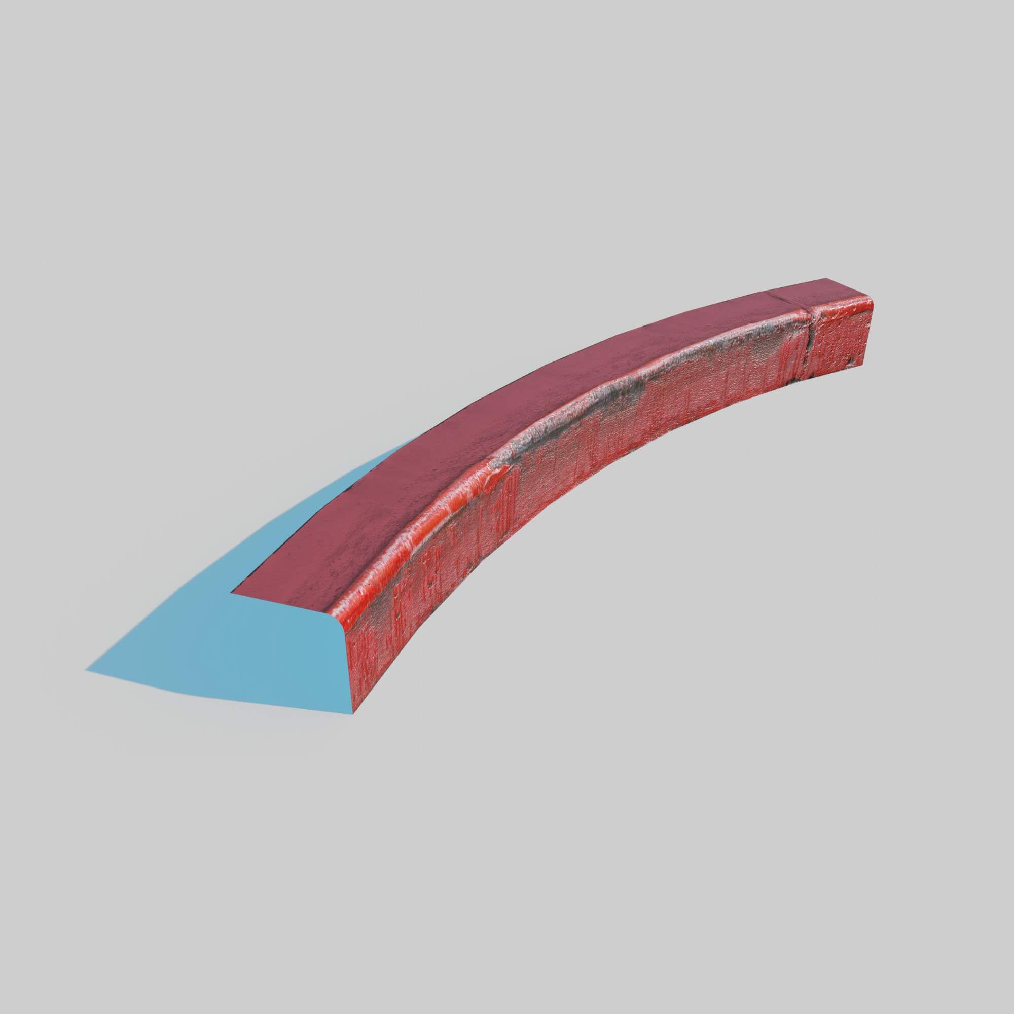Red Curb Pack - 3D Model by kambur