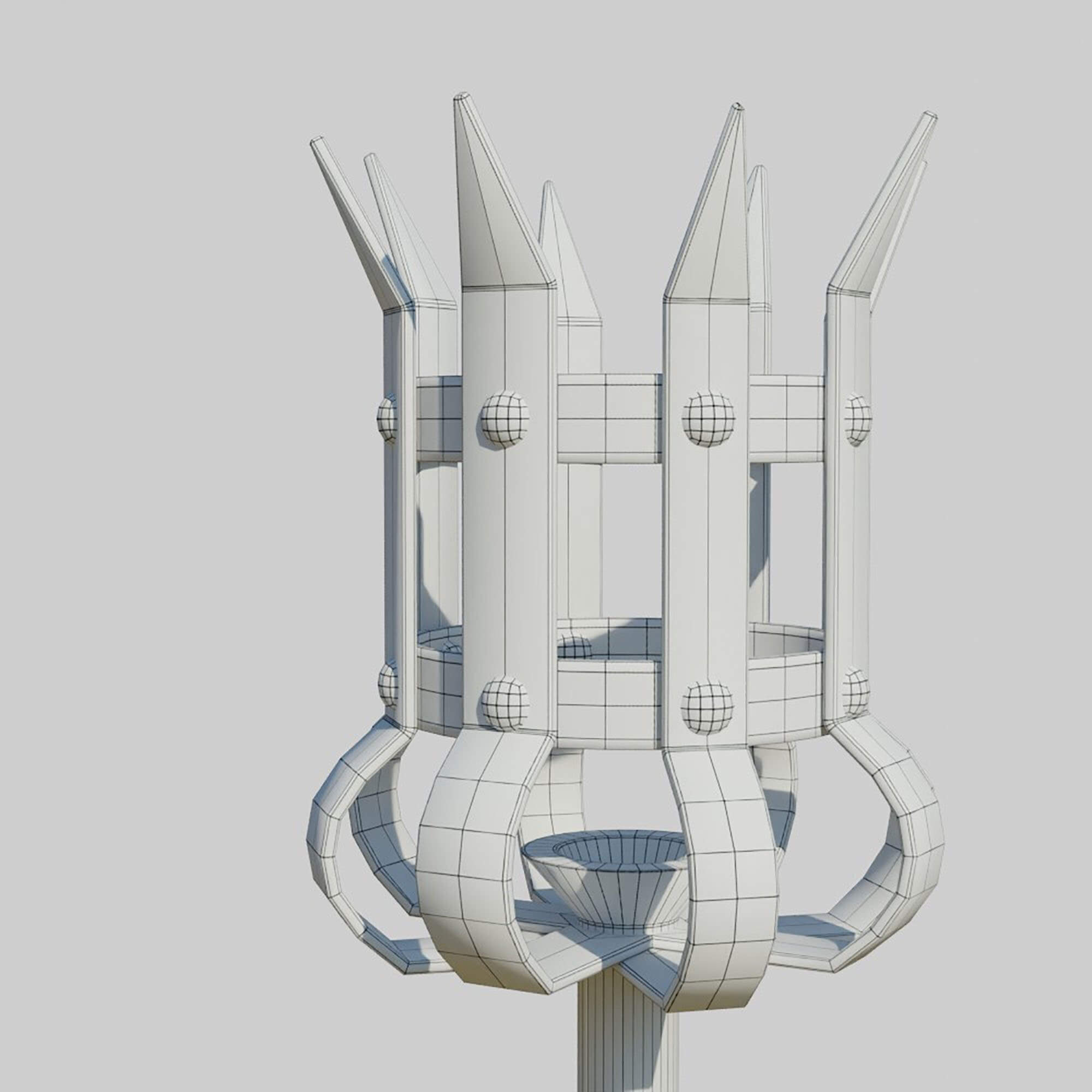 Standing Torch - 3D Model by kambur