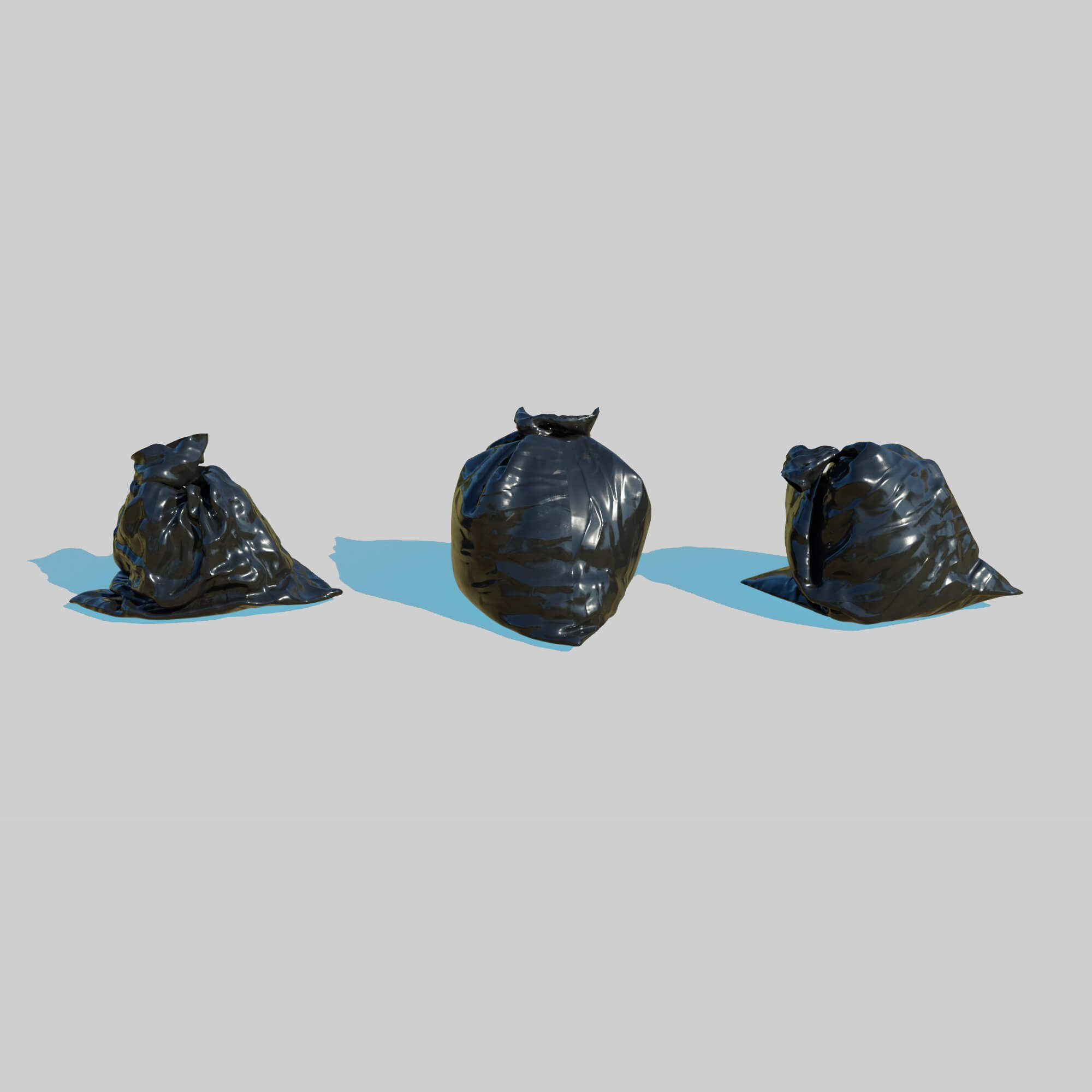 Trash Bag Pack - 3D Model by kambur