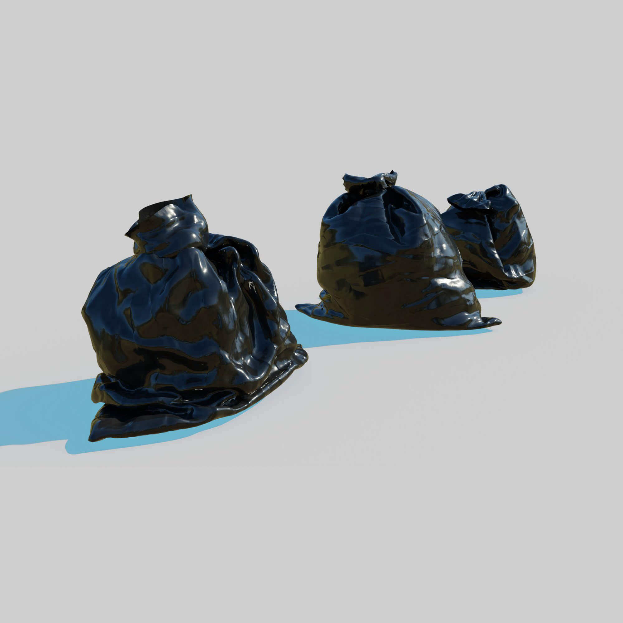 Trash Bag Pack - 3D Model by kambur