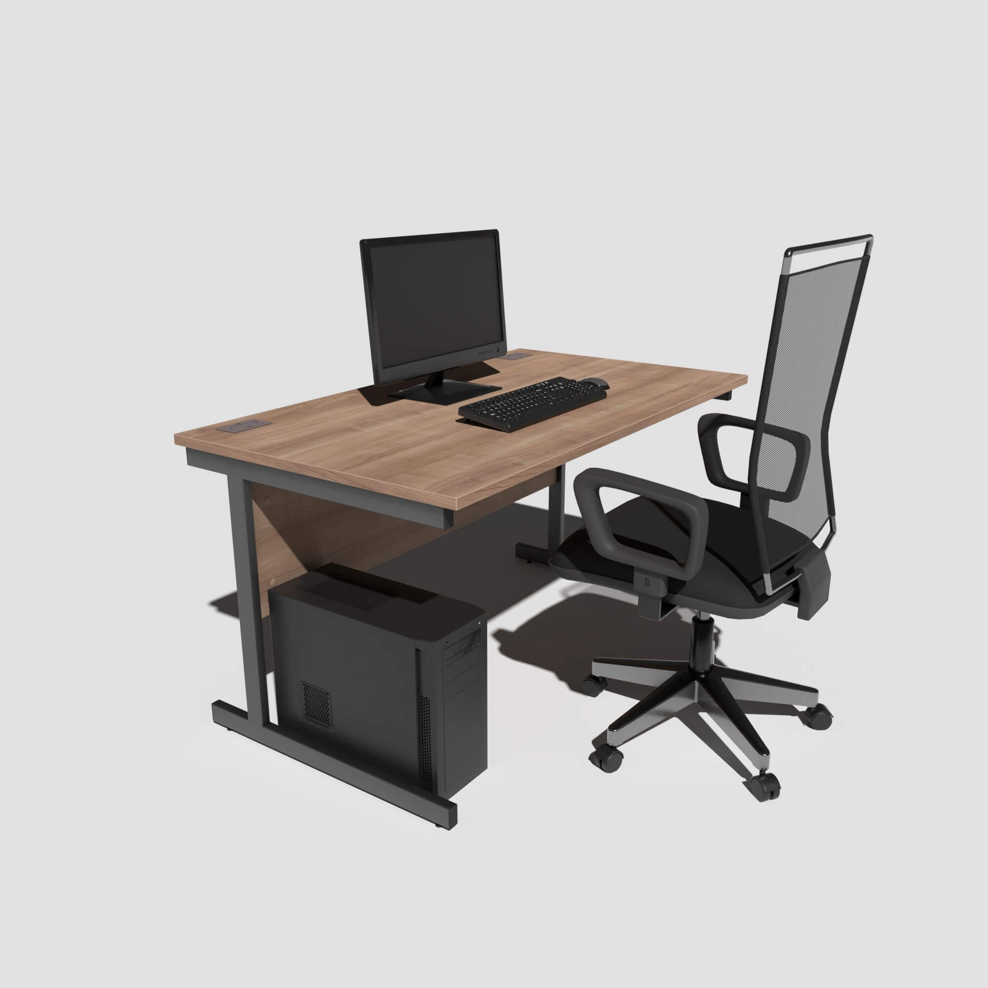 Office Workstation - 3D Model by kambur