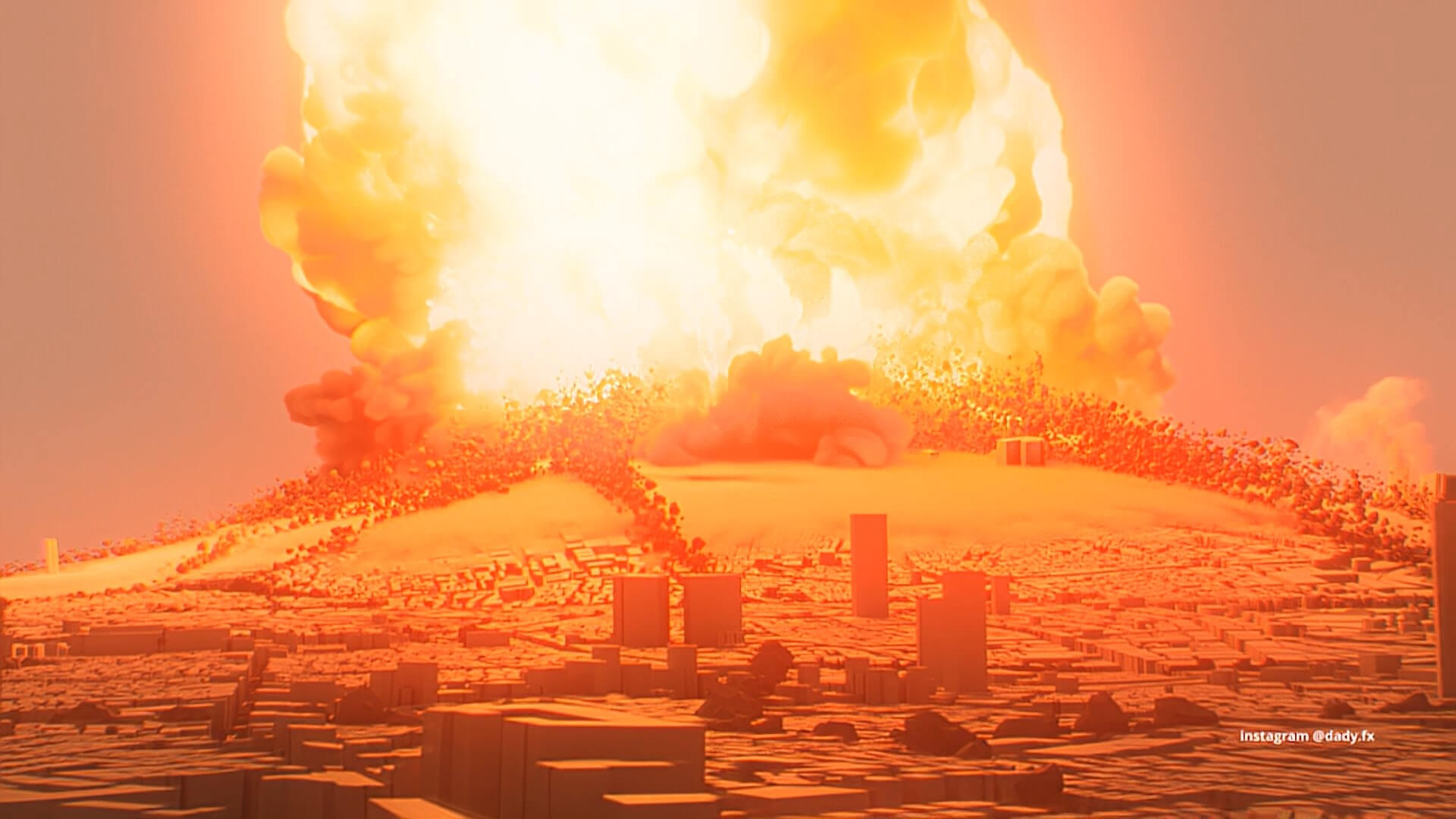 explosion 3D Render, Digital Art by kamyanfar