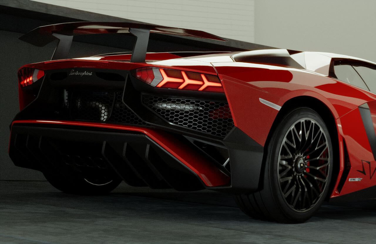 Lambo 3D Render, Digital Art by kamyanfar