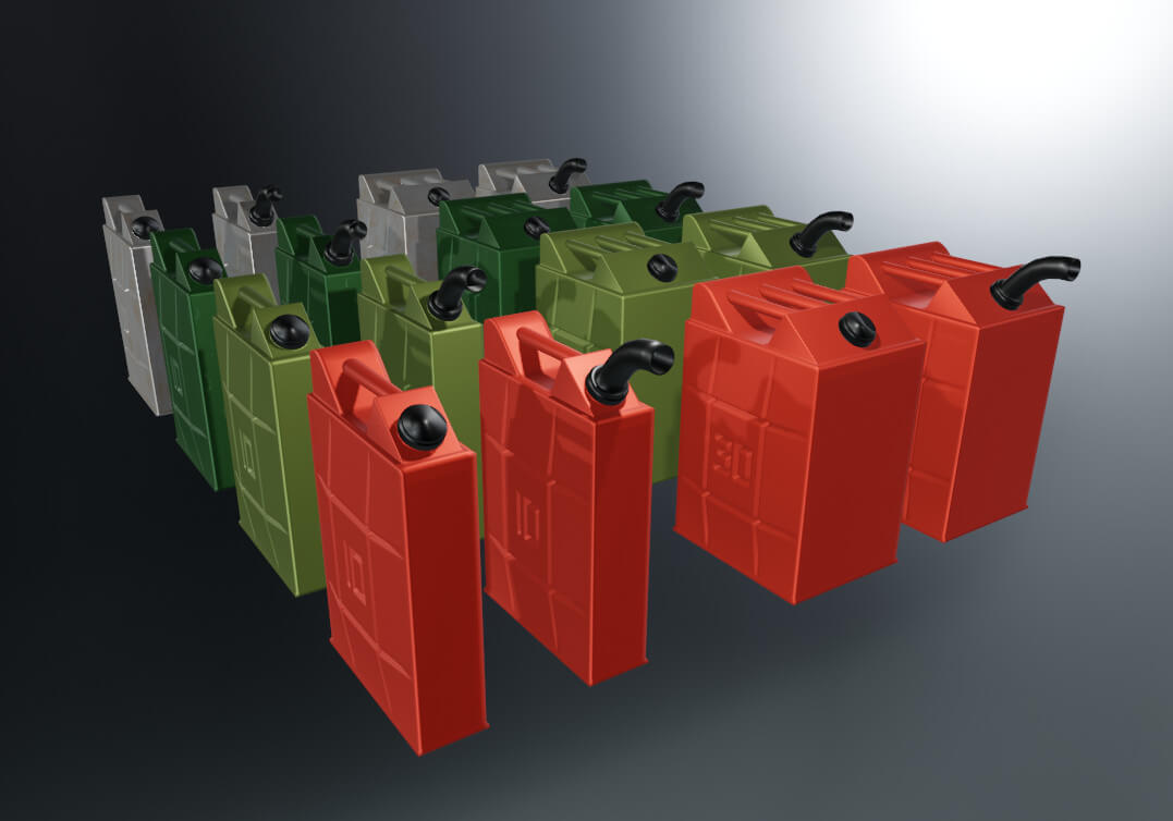 Fuel Cans - 3D Model by Kane Kienzle
