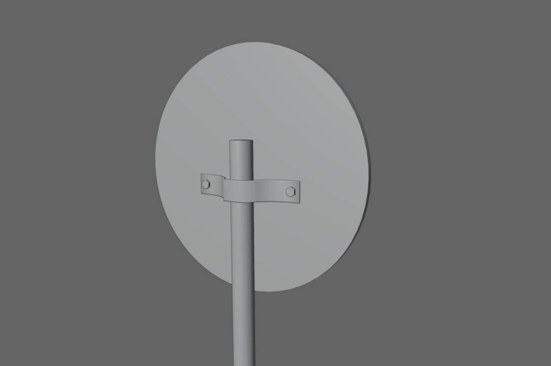 Road Sign - No Access 3D Model by Kane Kienzle