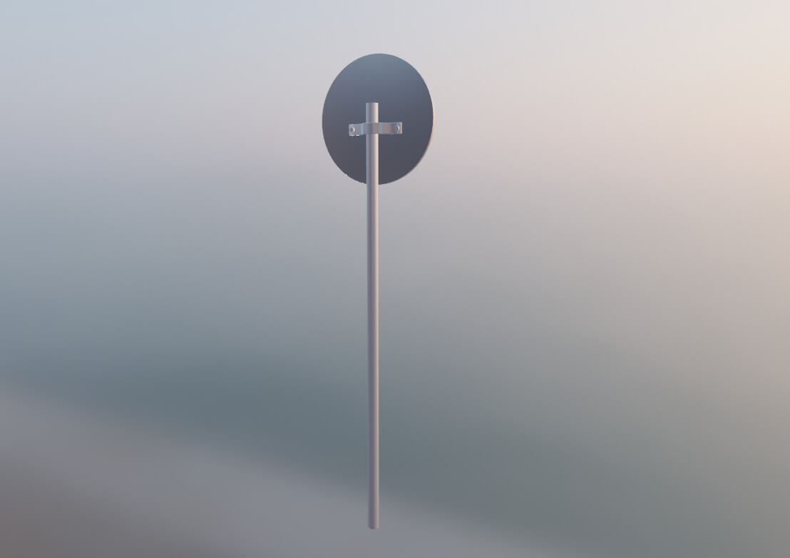 Road Sign - No Transit 3D Model by Kane Kienzle