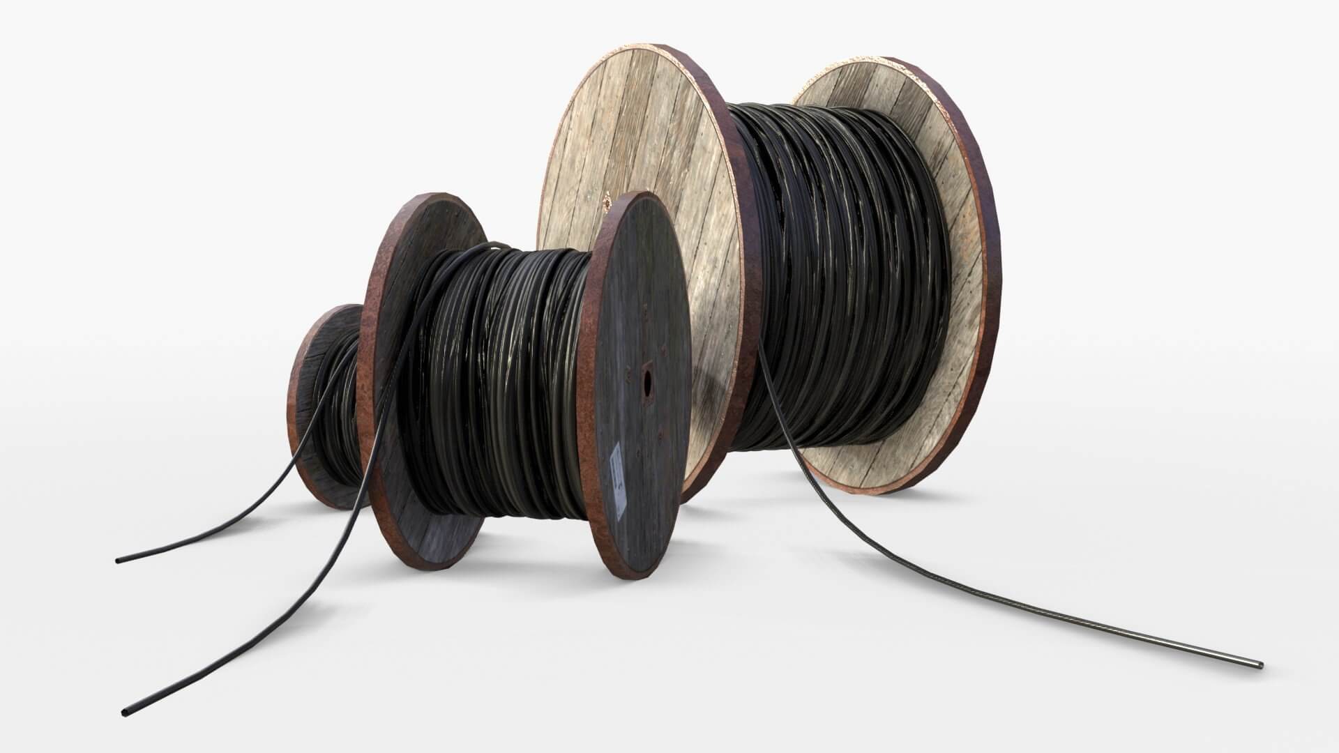 Cable Reels - 3D Model by KangaroOz 3D