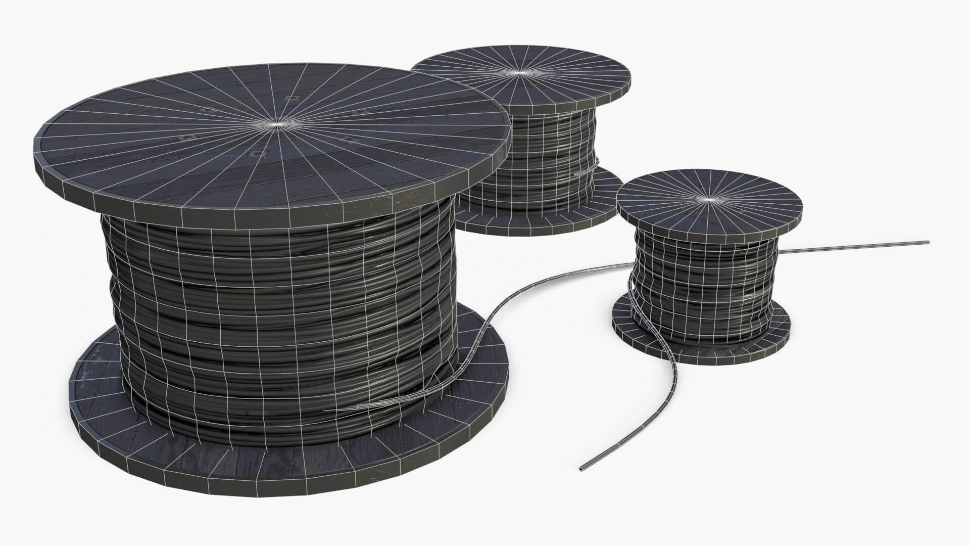 Cable Reels - 3D Model by KangaroOz 3D