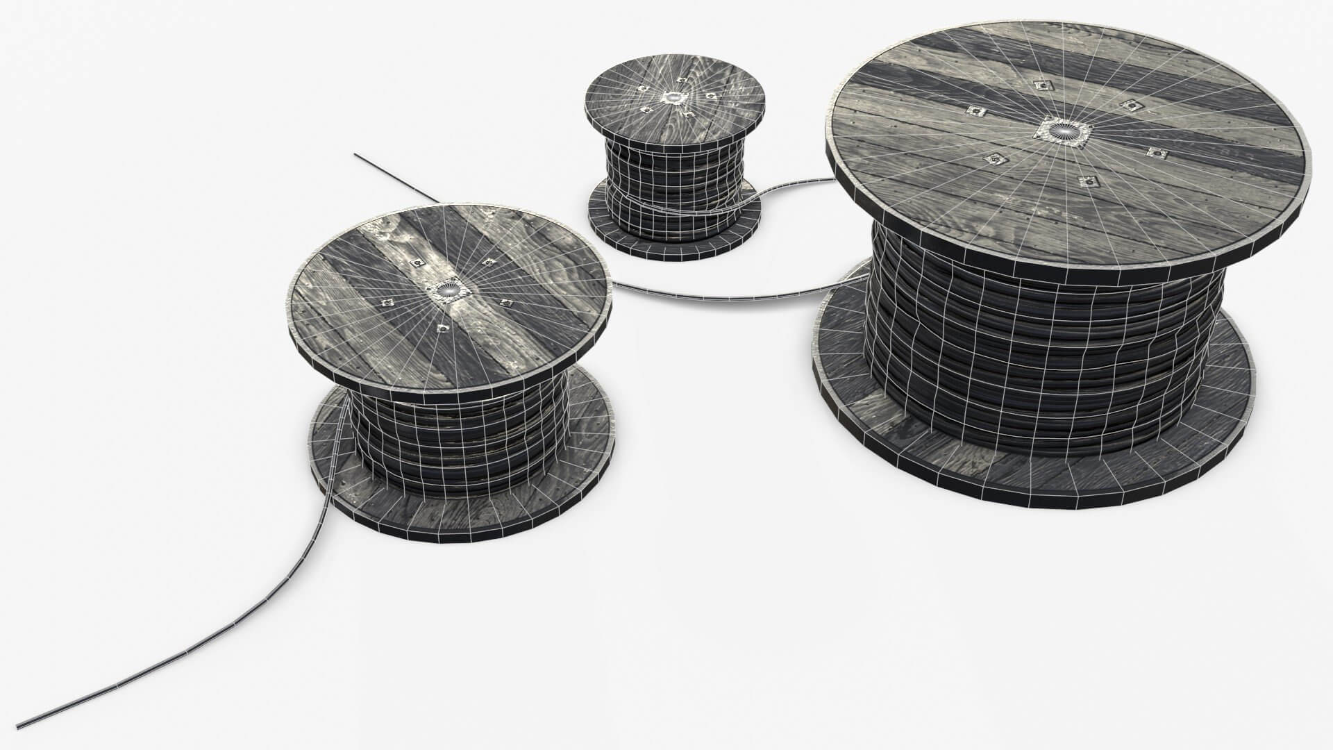 Cable Reels - 3D Model by KangaroOz 3D