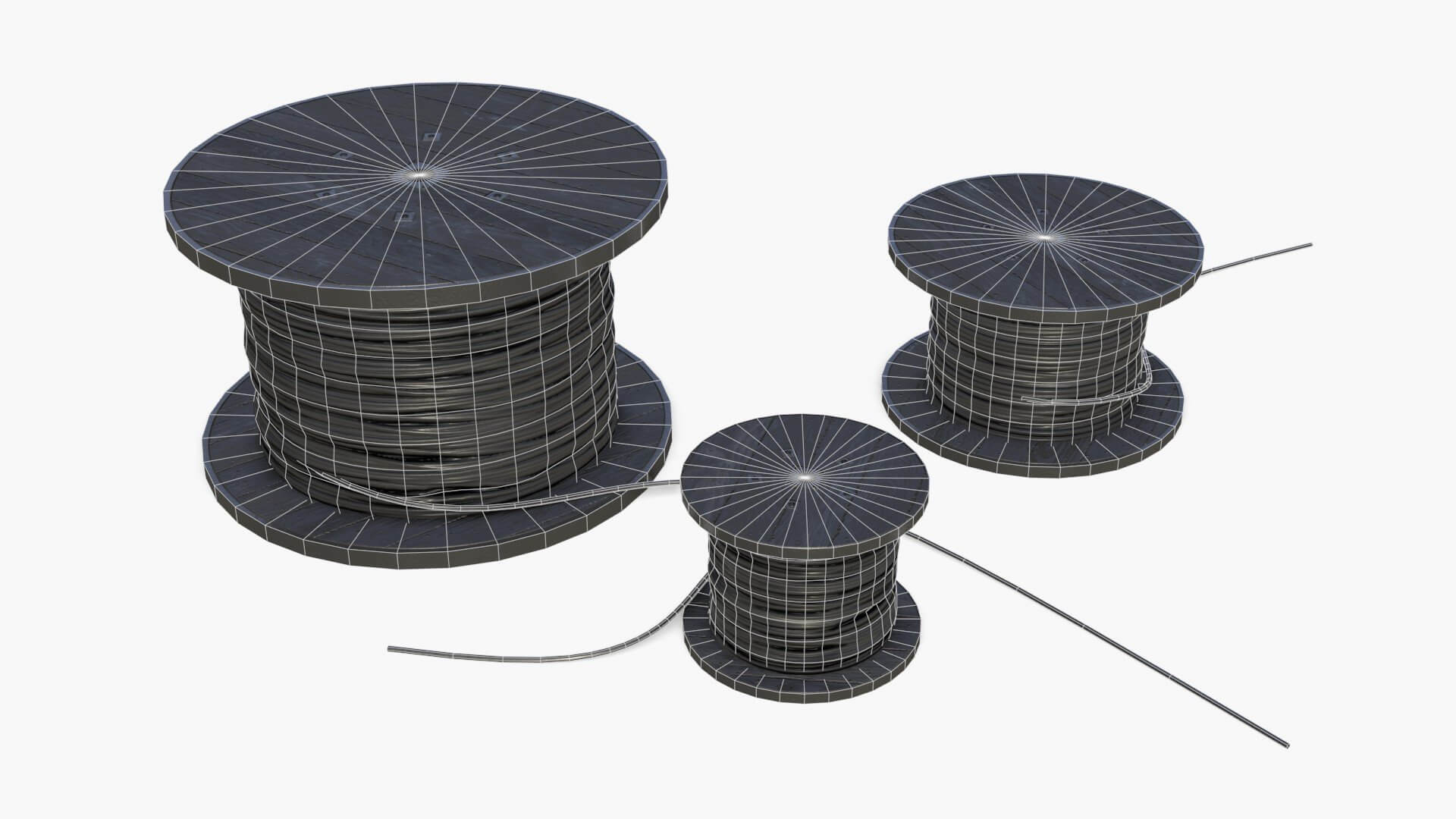 Cable Reels - 3D Model by KangaroOz 3D