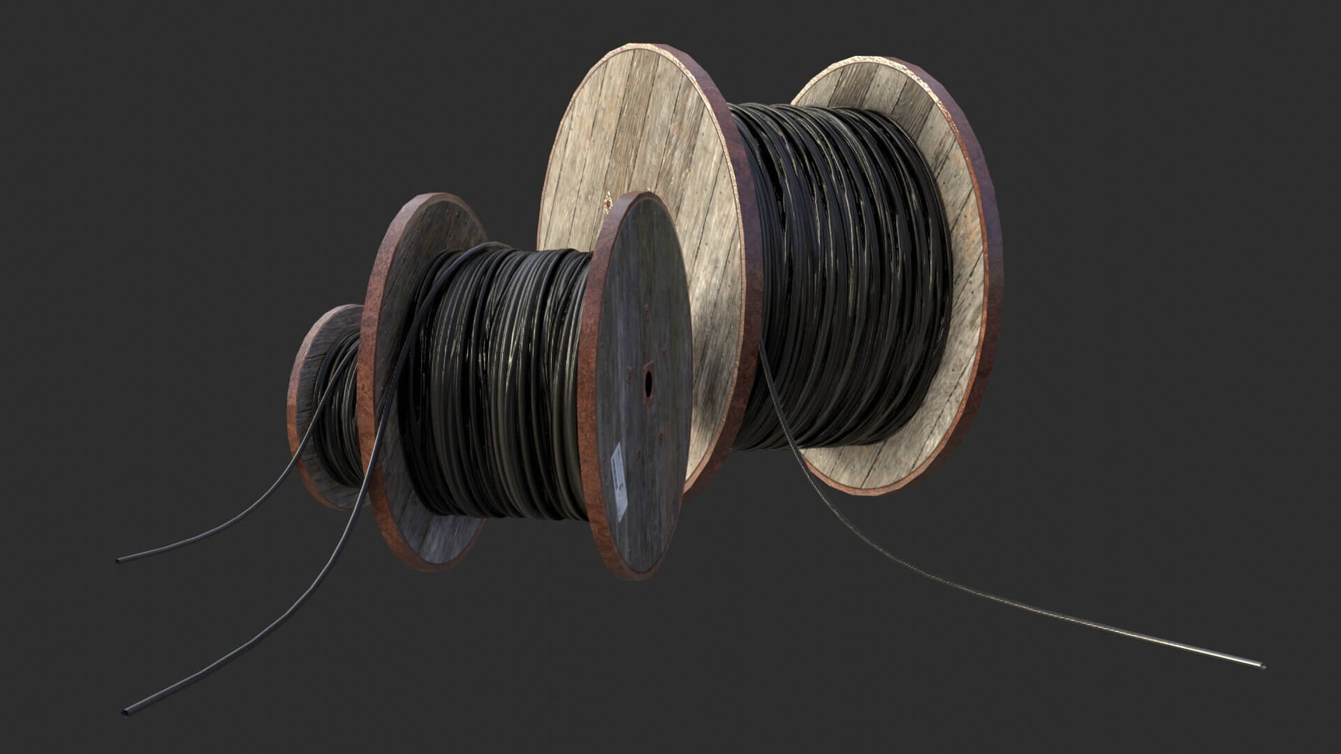 Cable Reels - 3D Model by KangaroOz 3D