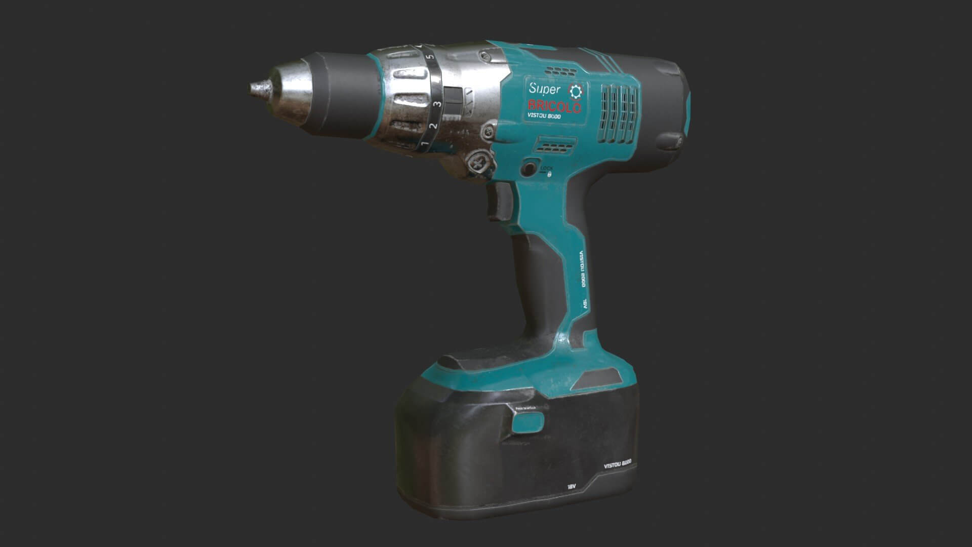 Electric Drill - 3D Model by KangaroOz 3D