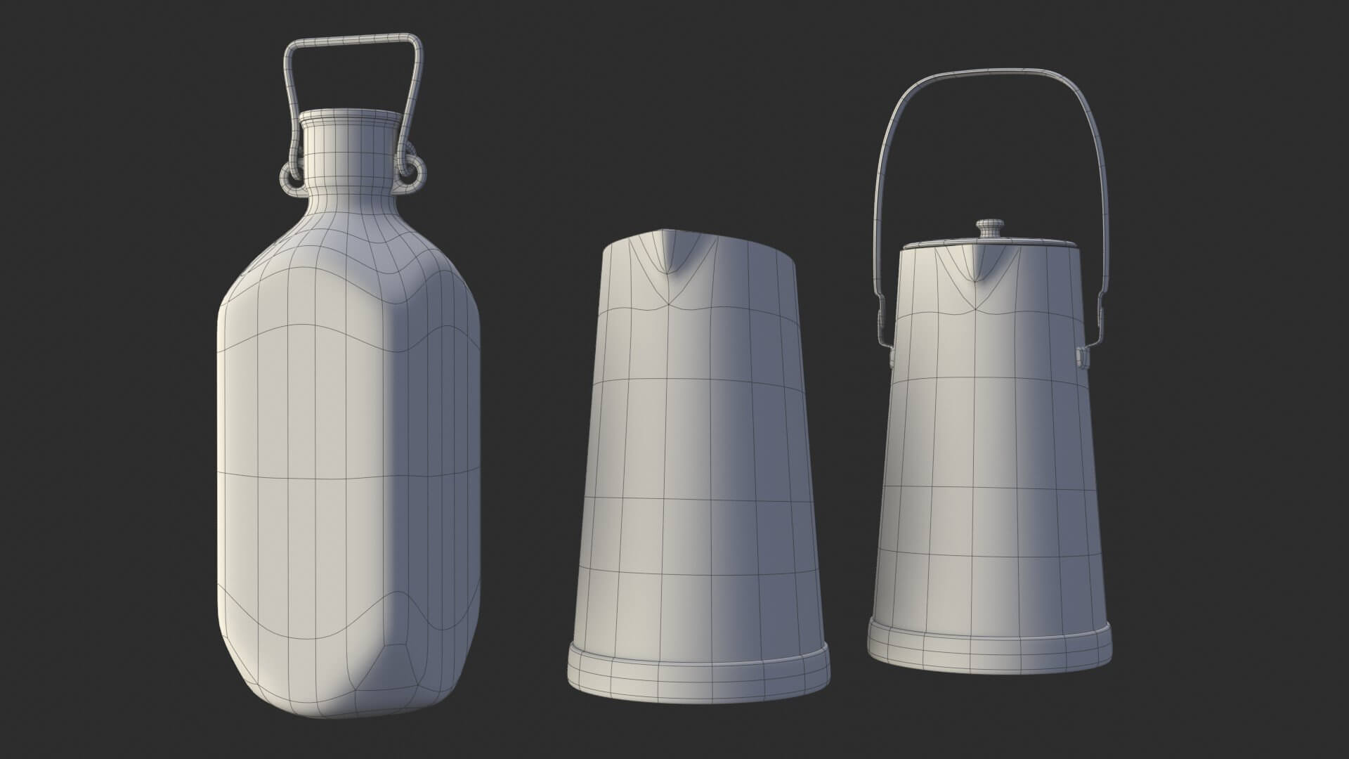 German Drink Containers WWII - 3D Model by KangaroOz 3D