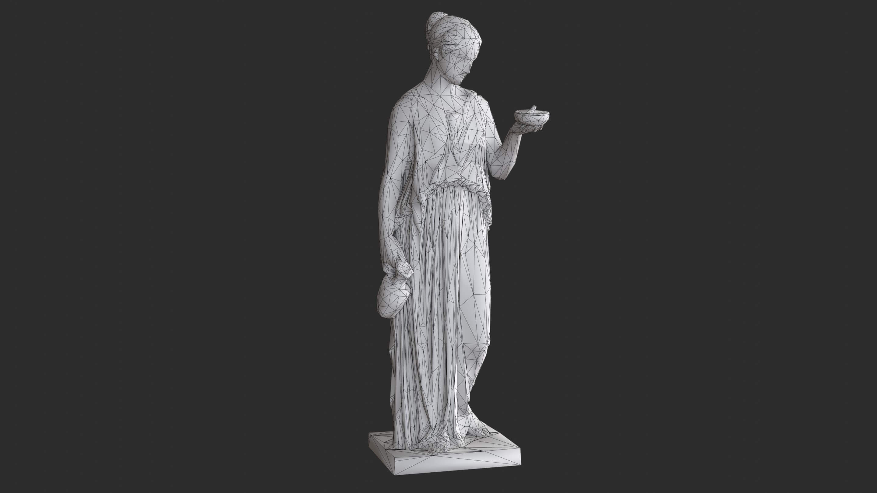 Hebe Statue - Granite 3D Model by KangaroOz 3D