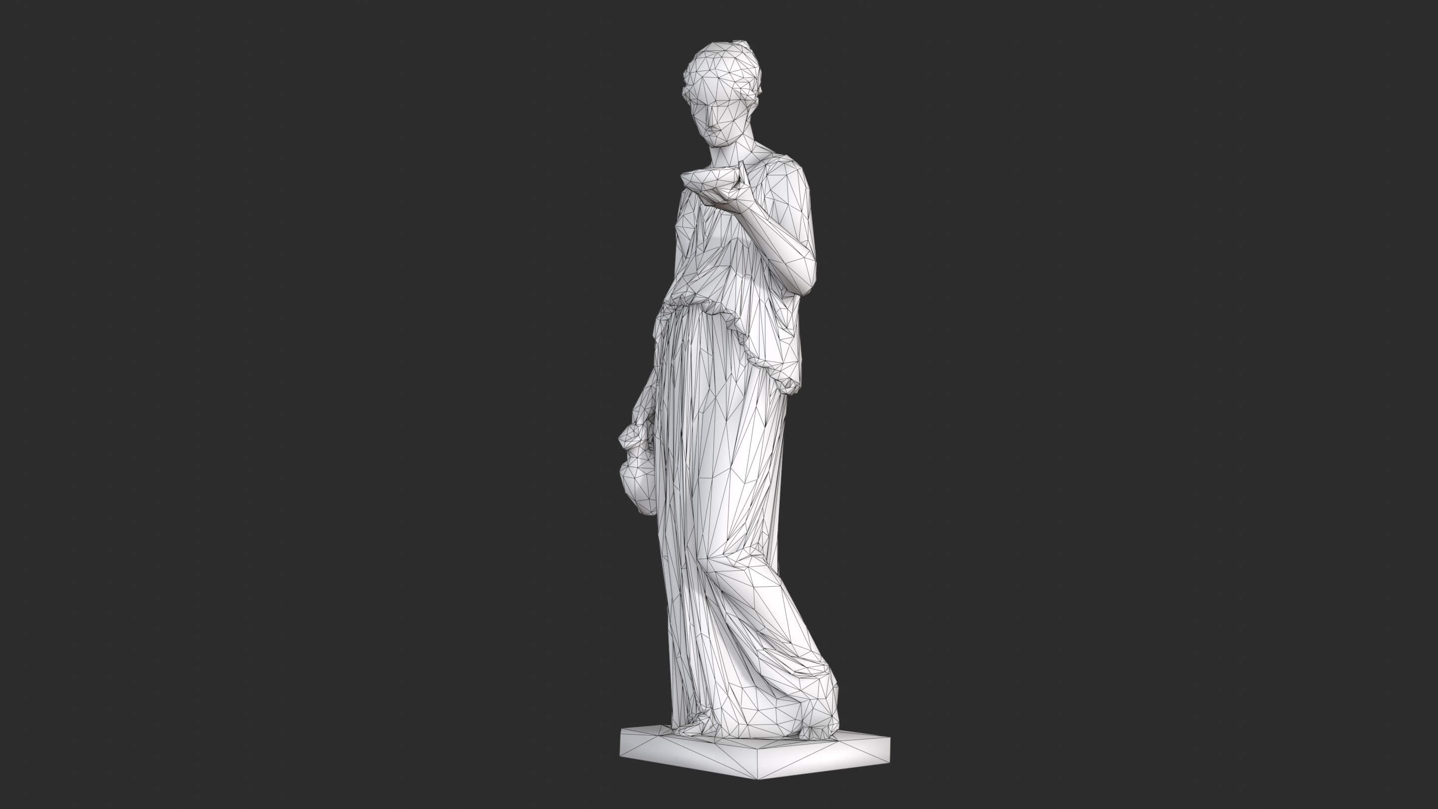 Hebe Statue - Granite 3D Model by KangaroOz 3D