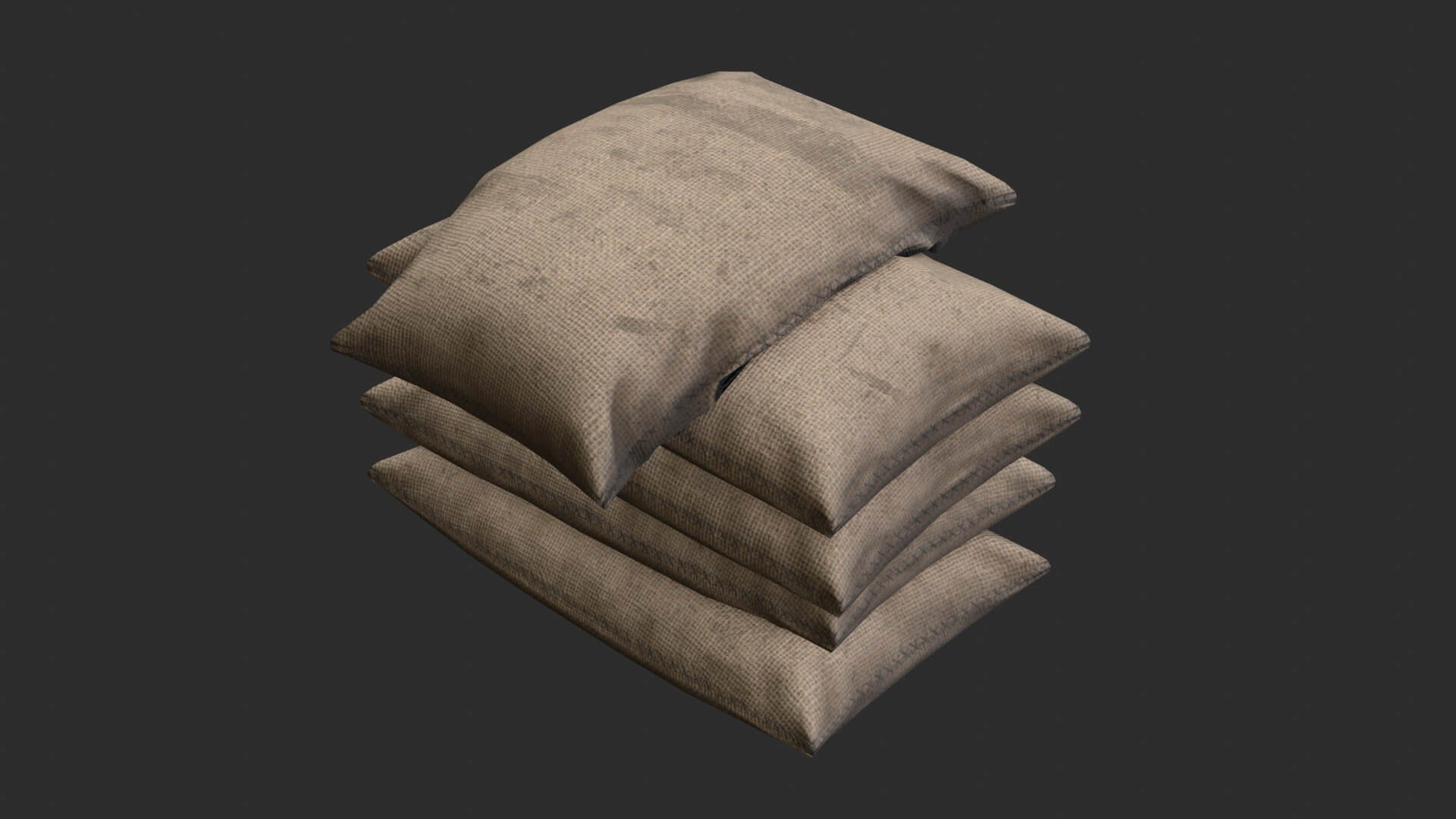 Military Sand Bags 02 - 3D Model by KangaroOz 3D