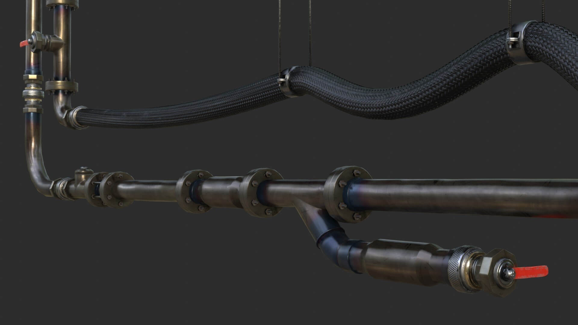 Modular Pipes - Sci-Fi Collection 3D Model by KangaroOz 3D