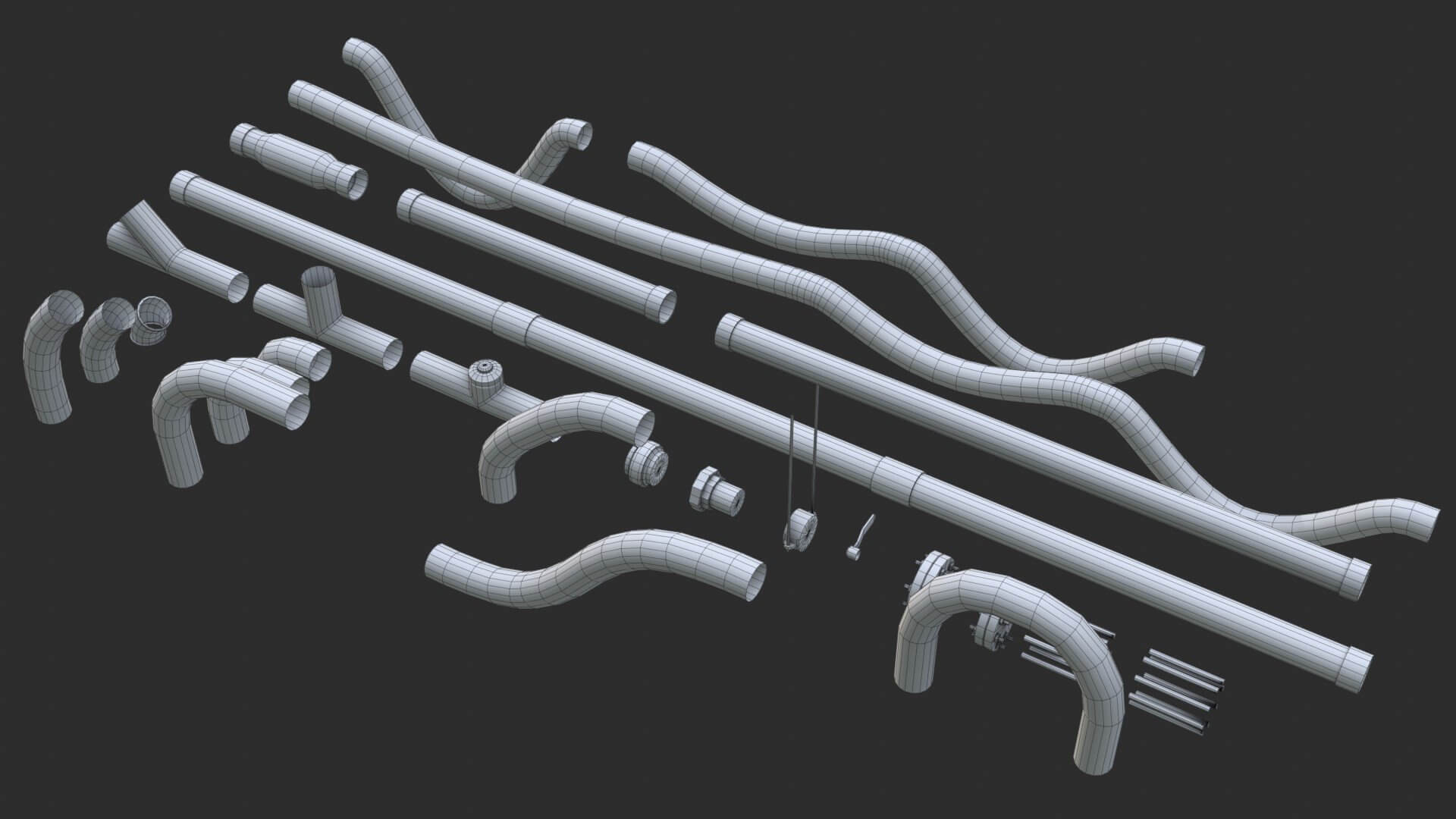 Modular Pipes - Sci-Fi Collection 3D Model by KangaroOz 3D