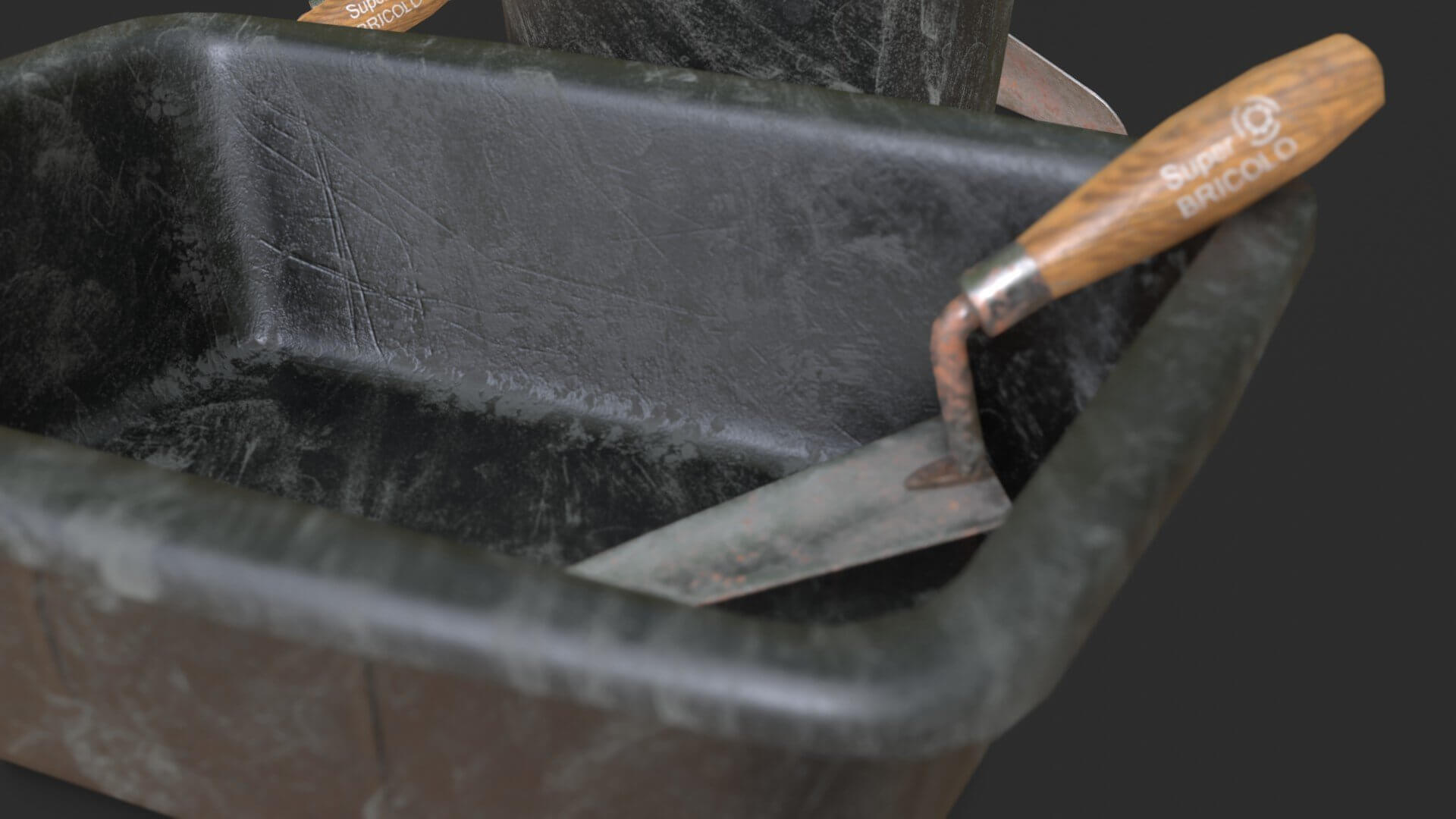 Mortar Tools Set - 3D Model by KangaroOz 3D