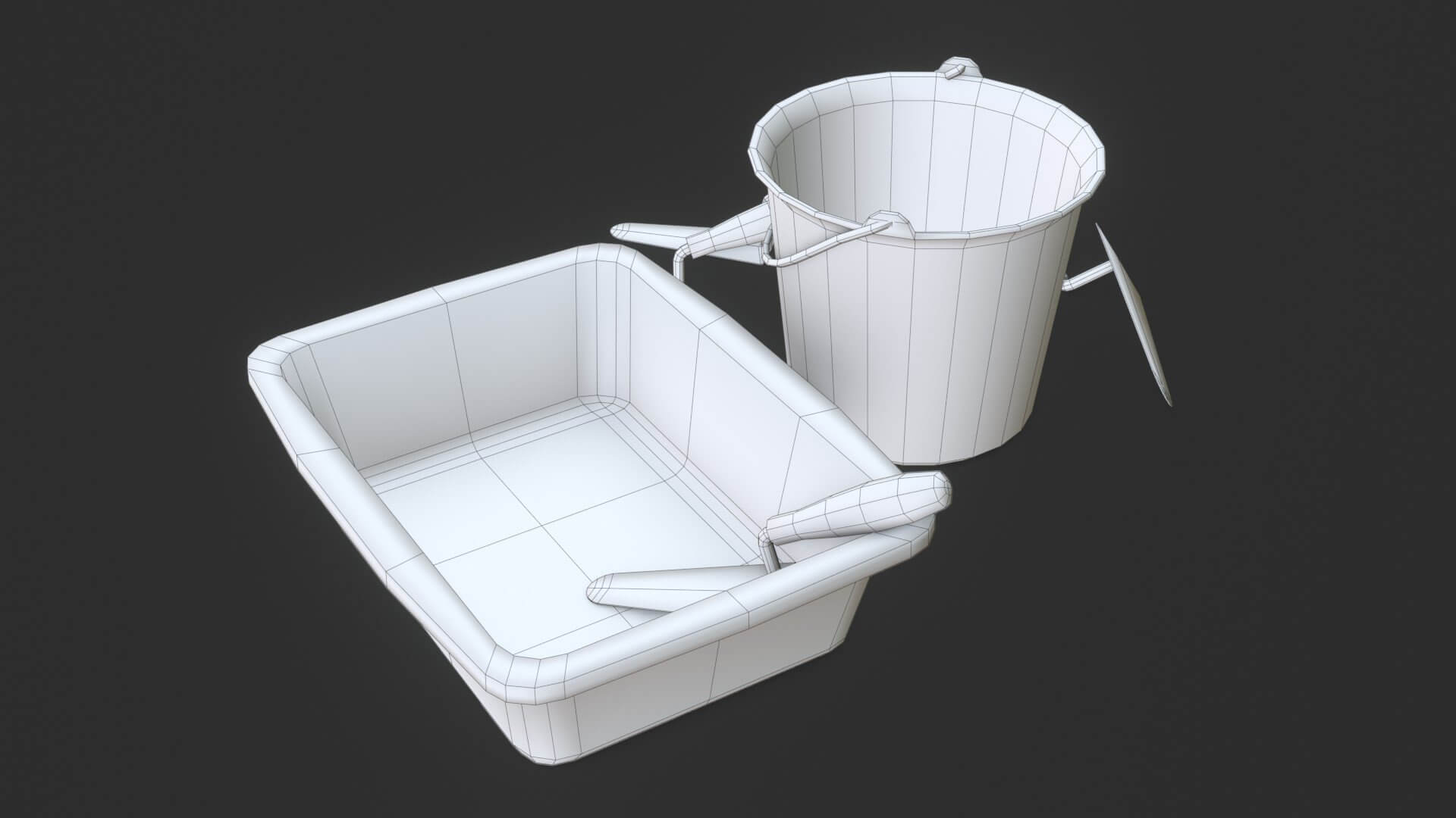 Mortar Tools Set - 3D Model by KangaroOz 3D